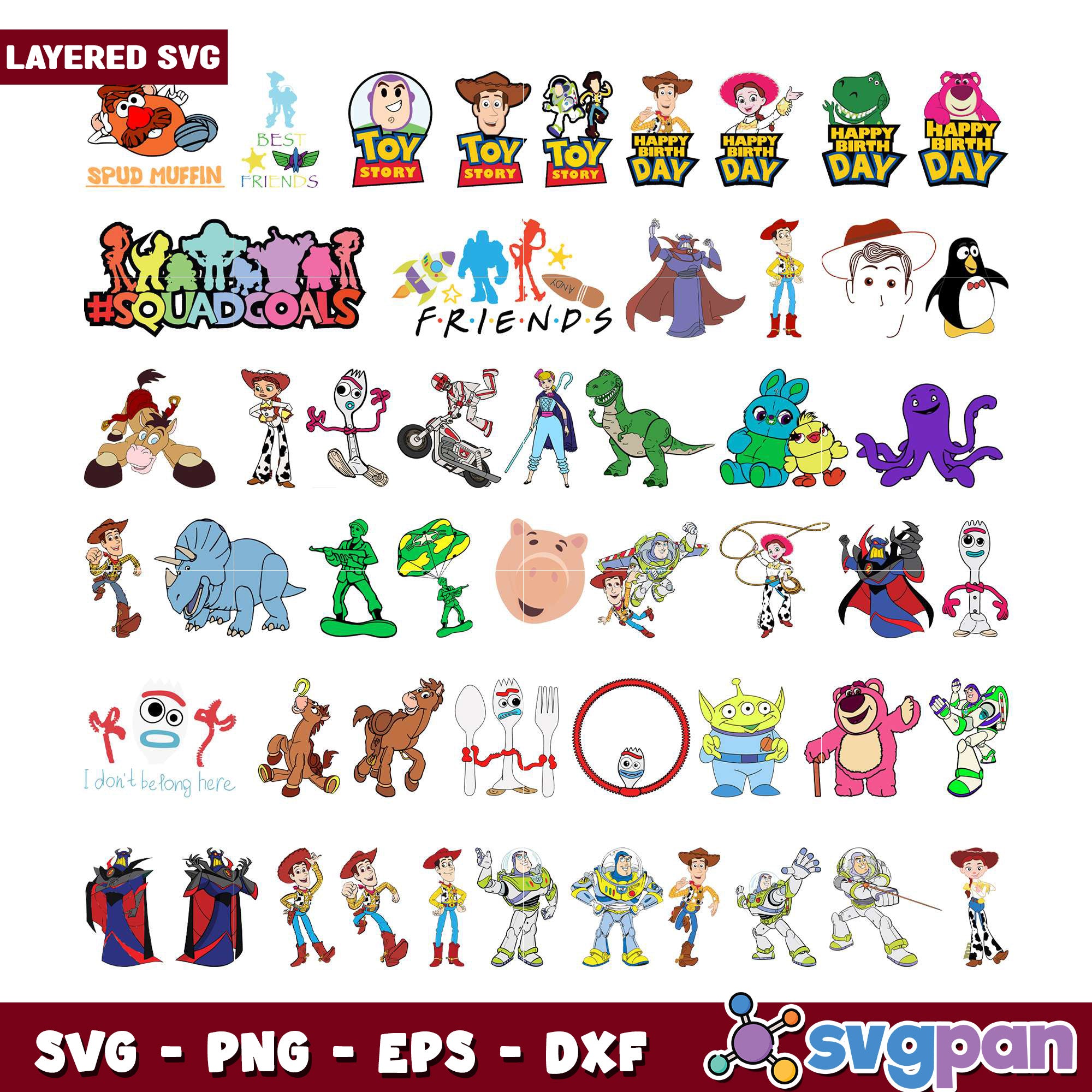 Fun Characters SVG Bundle for Creative Projects – svgpan