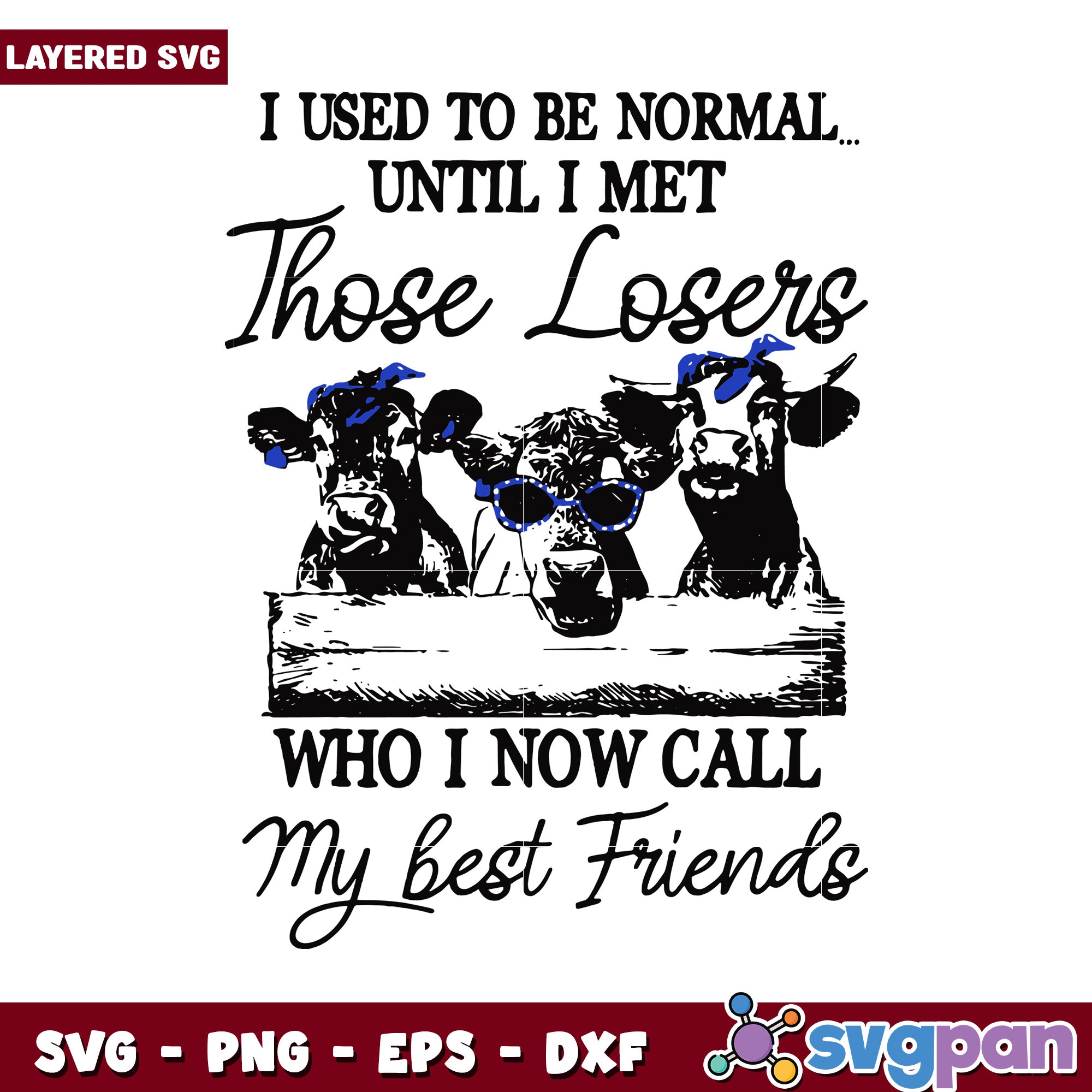 Funny Cow SVG Design, Perfect for Friendship and Humor Crafts – svgpan