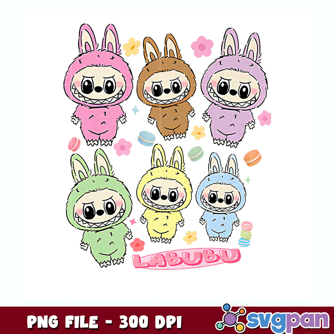 Funny labubu lover cute labubu the monsters png, cute labubu png, labu ...