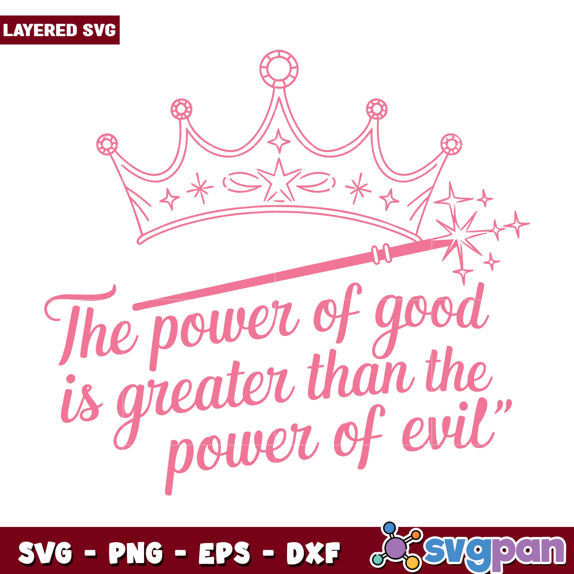 Good vs Evil Crown SVG Power of Good – svgpan
