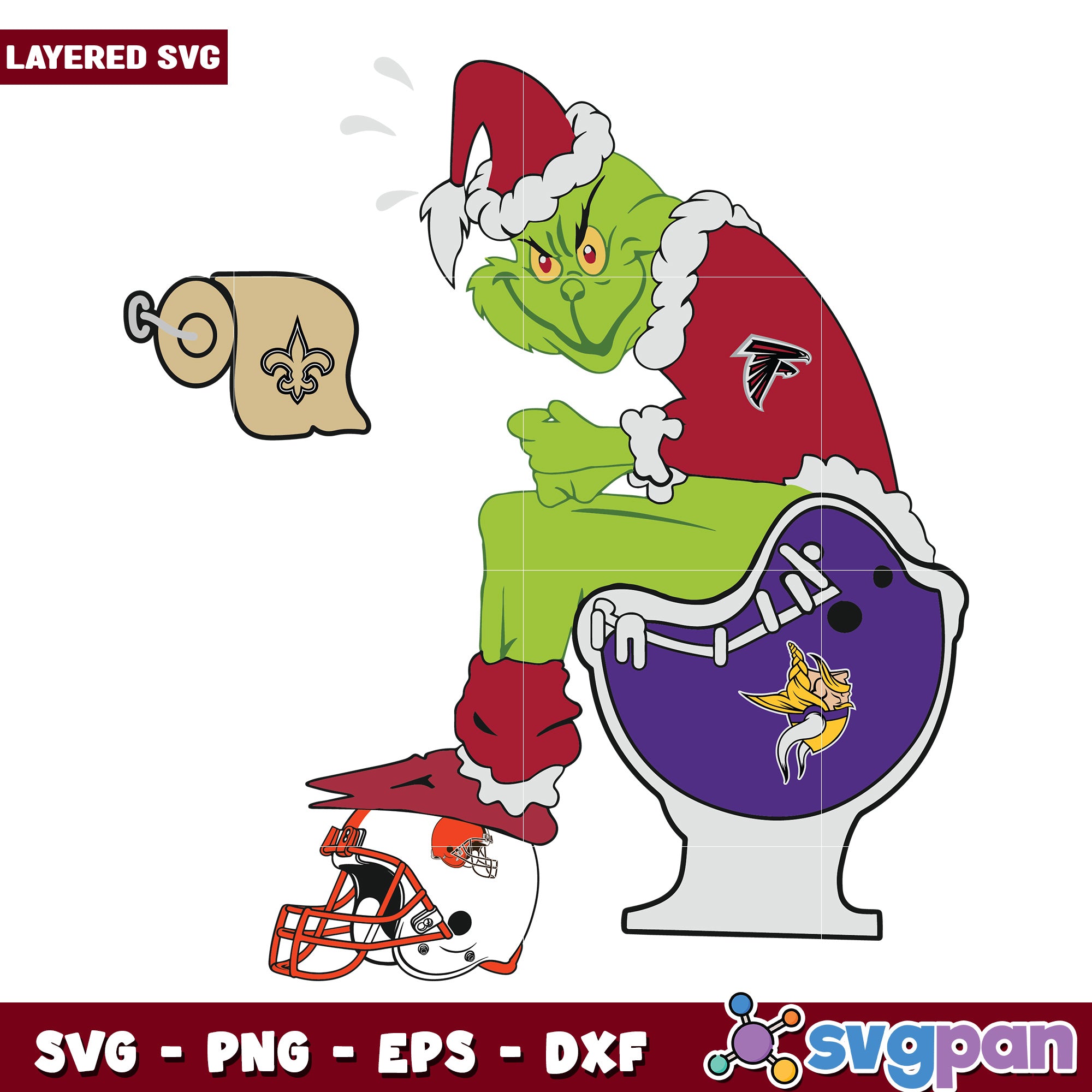 Grinch Atlanta Falcons svg, christmas cookies svg, grinch design svg ...