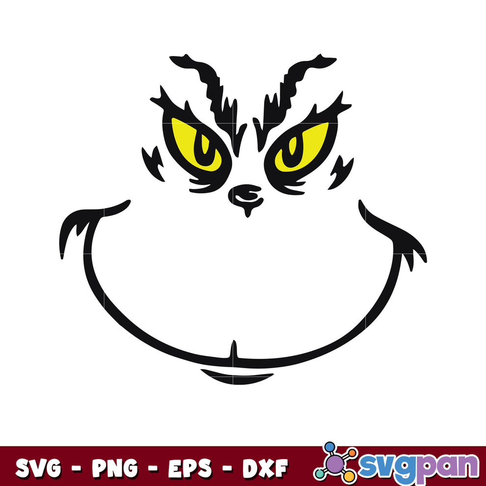 Grinch design Face Funny Grinchmas Era svg, grinch christmas svg – svgpan