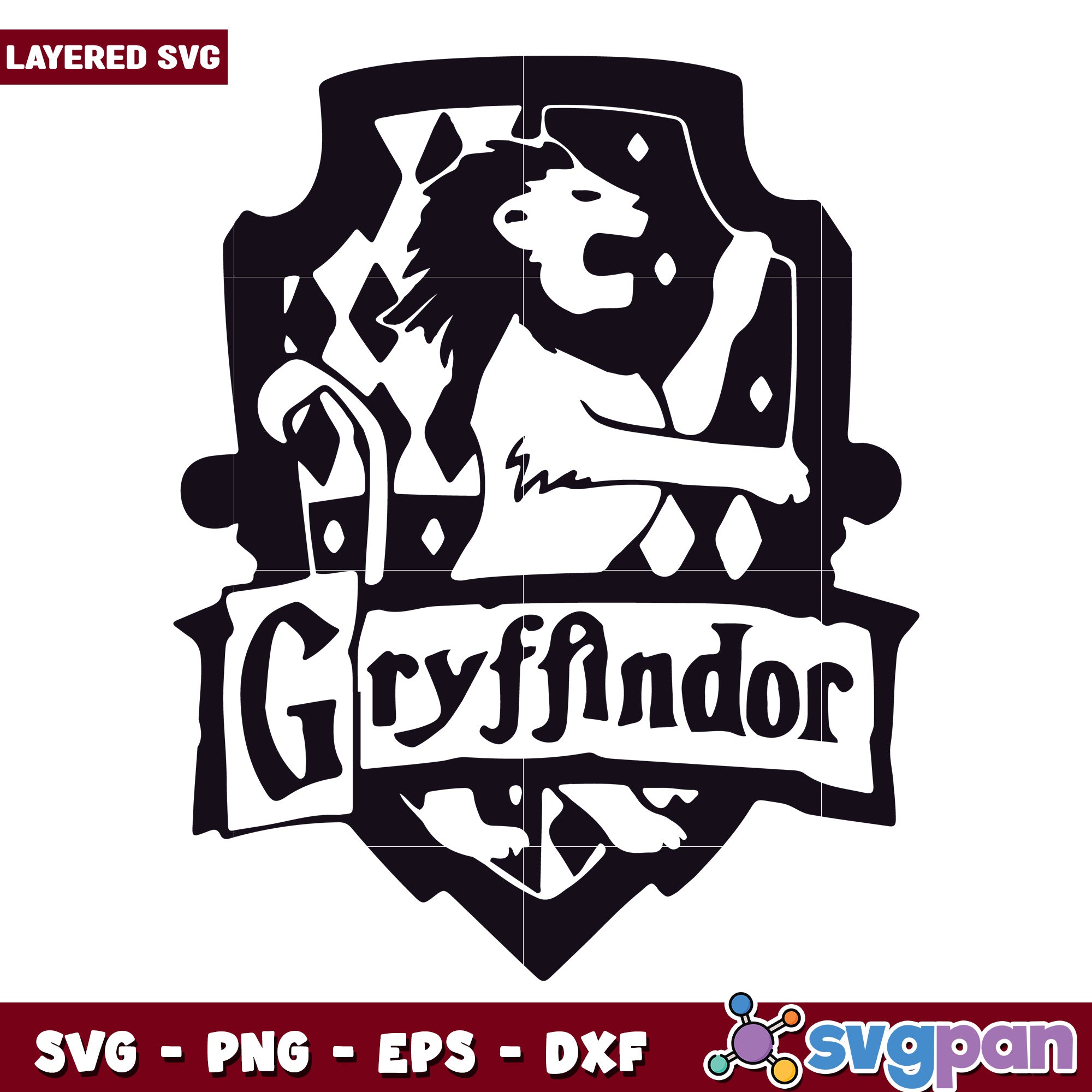 Gryffindor svg, hogwarts house design svg, brave and bold quotes svg ...