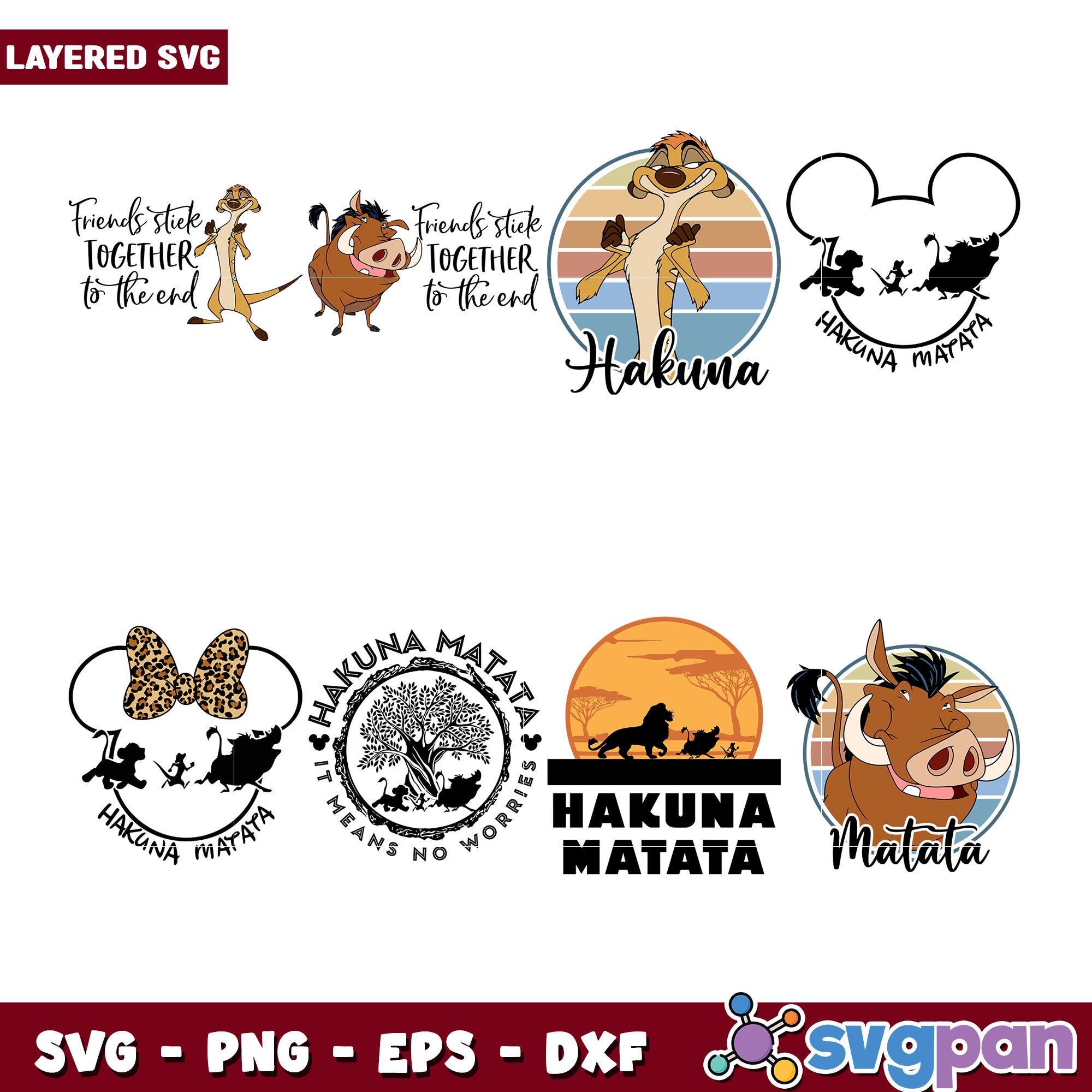 Hakuna Matata SVG Bundle – svgpan