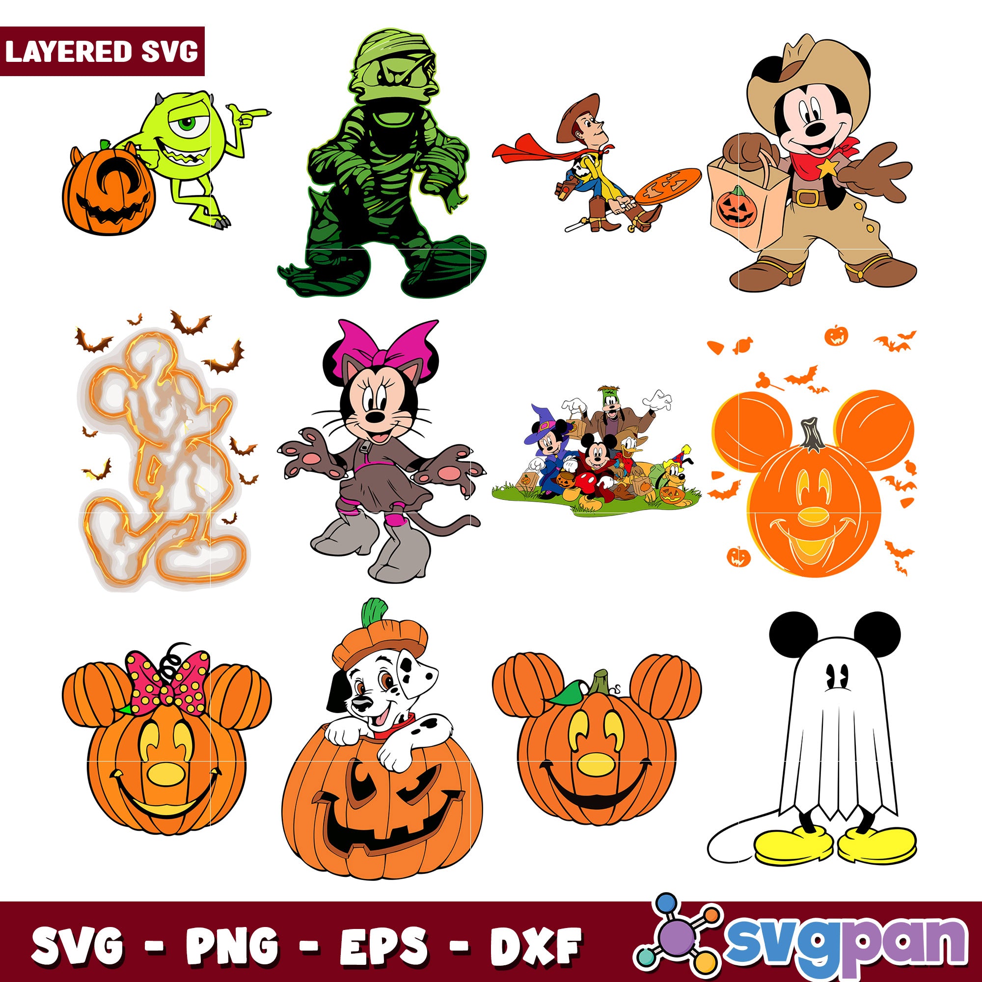 Halloween Character SVG Bundle for Crafting Fun – svgpan