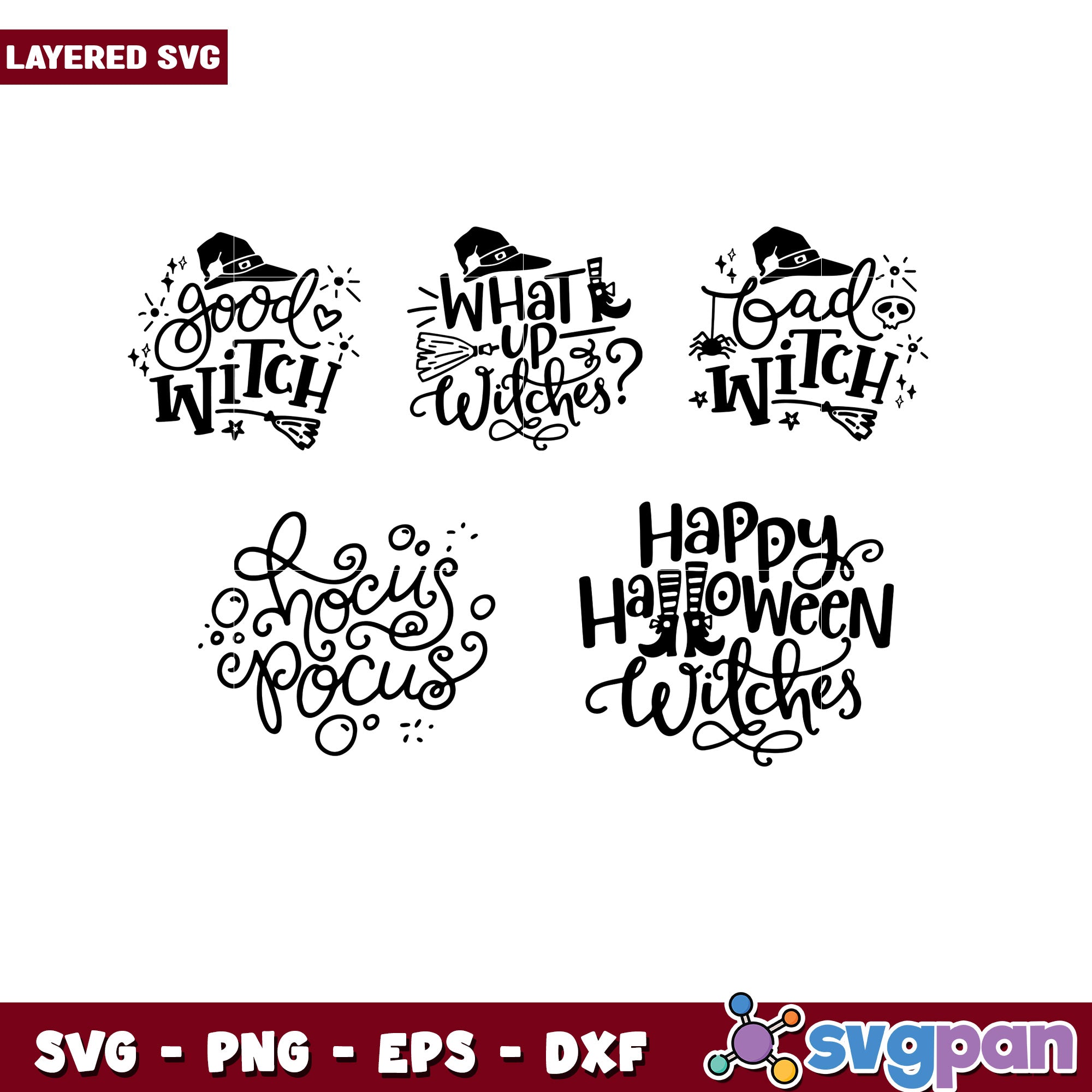 Halloween Witch SVG Bundle – svgpan