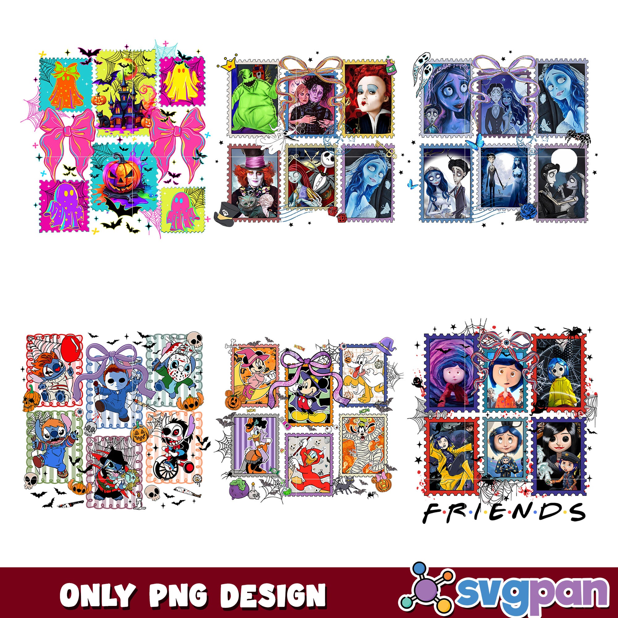 Halloween disney sad story png bundle, disney world png, halloween mov ...