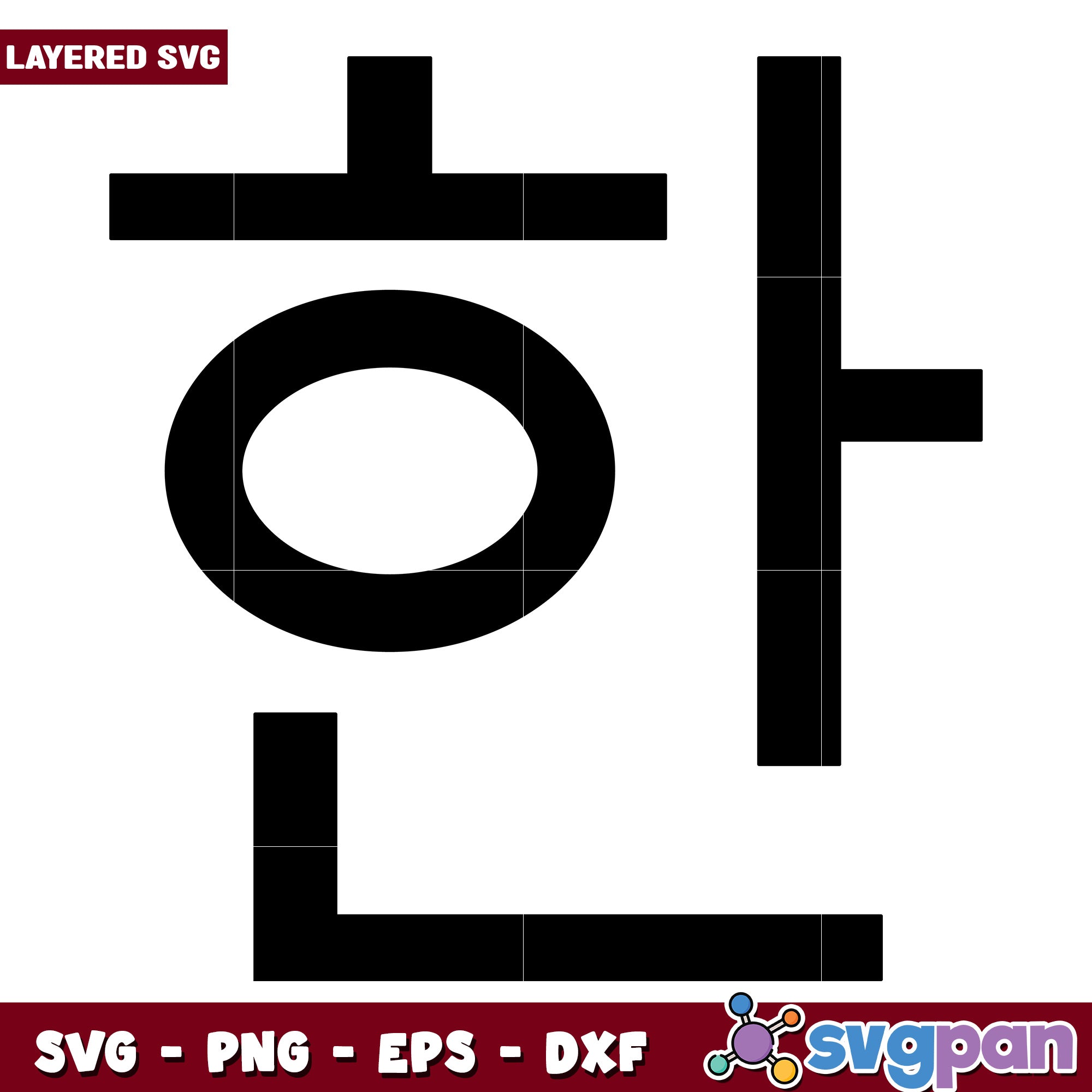 Han letter korean svg, solo leveling characters svg, solo leveling sea ...