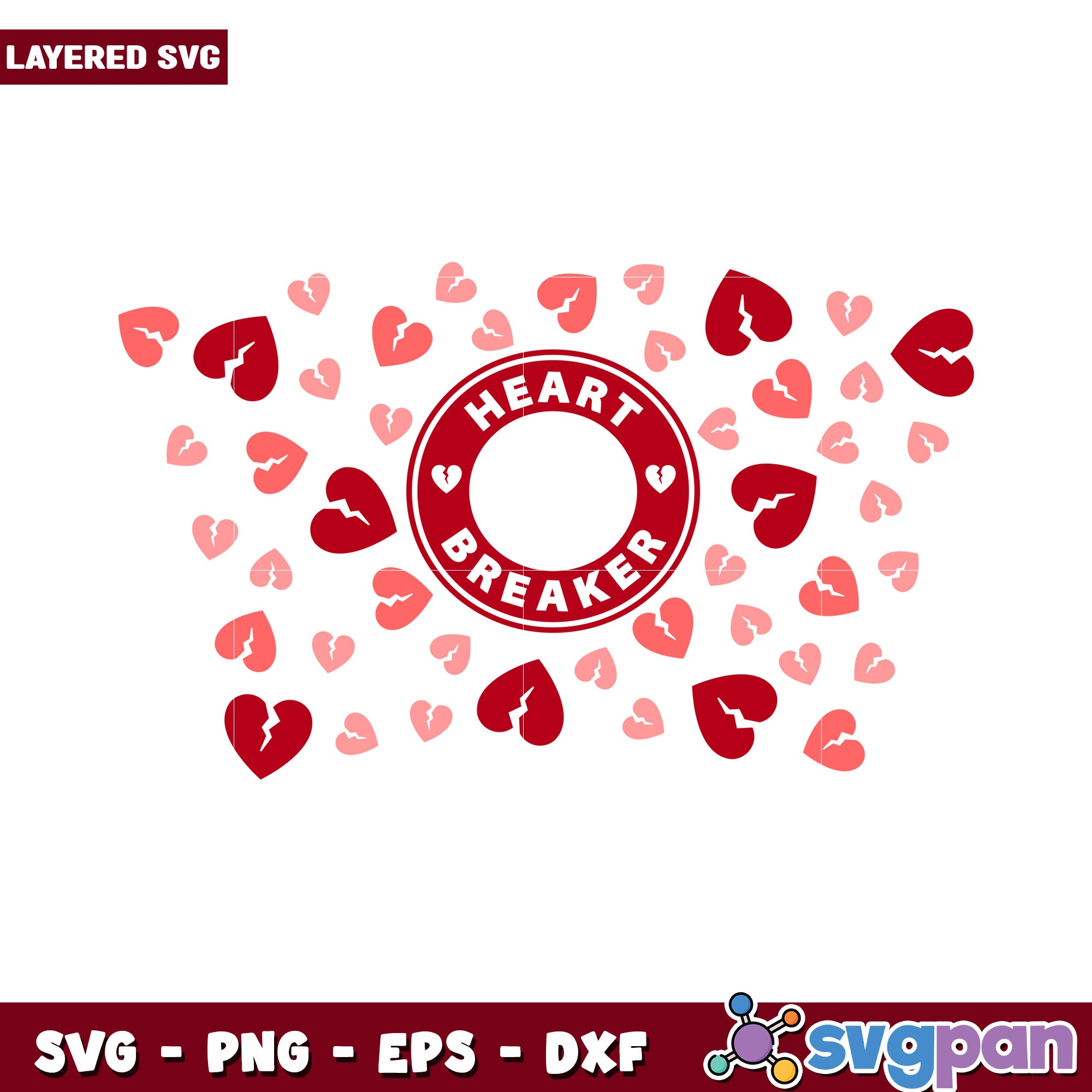 Heartbreaker SVG design for crafts, perfect for Valentine's projects ...