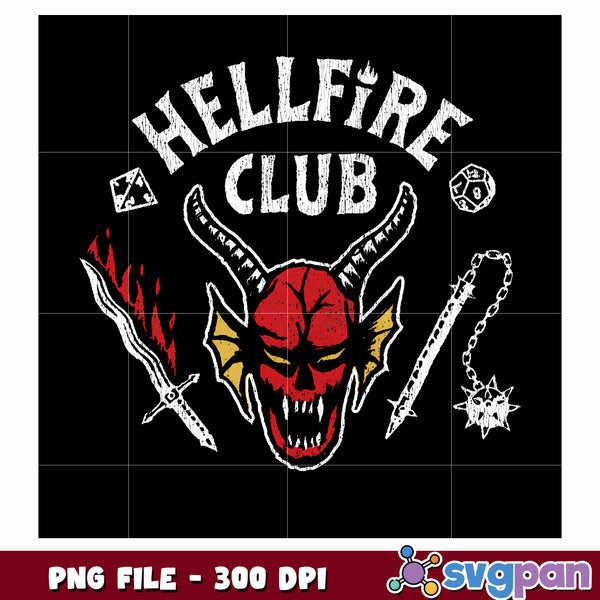 Helfire club logo png, mind flayer png, hawkins high png – svgpan