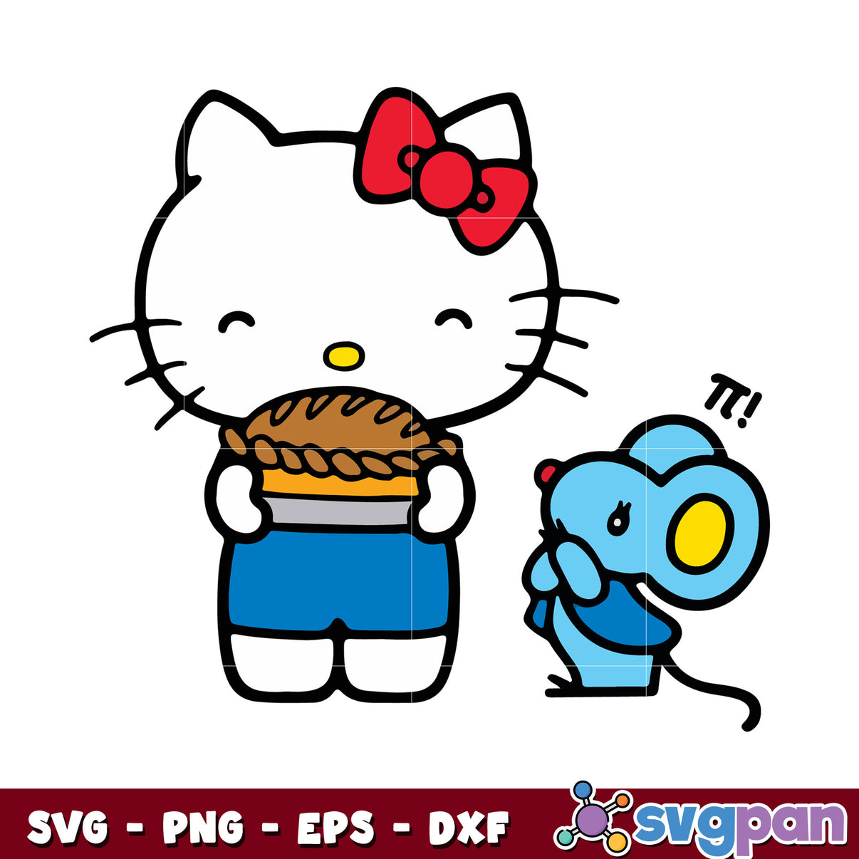 Hello kitty and joey svg, hello kitty svg, joey sanrio svg – svgpan
