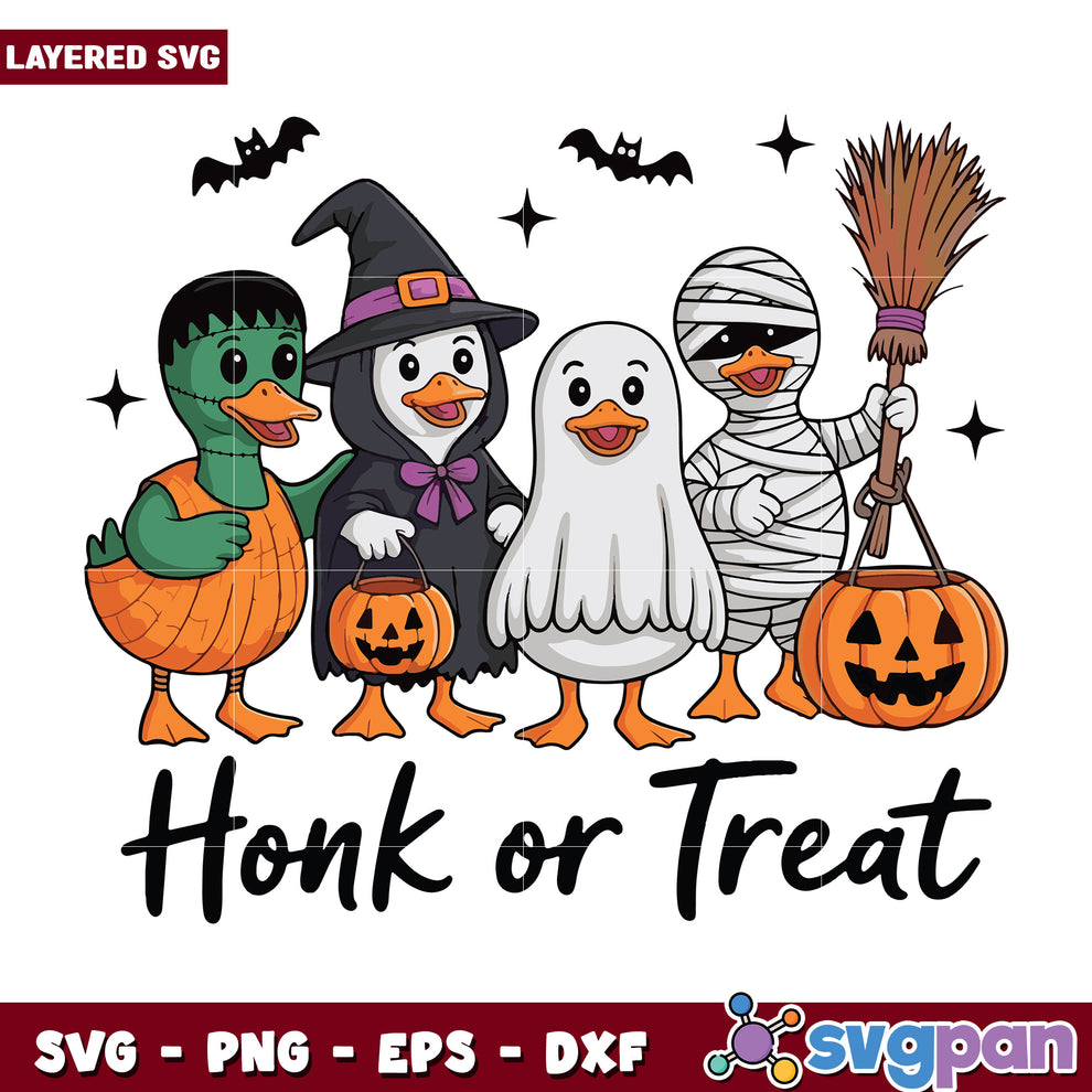Honk or treat svg, costumes for halloween svg, halloween drawings svg ...