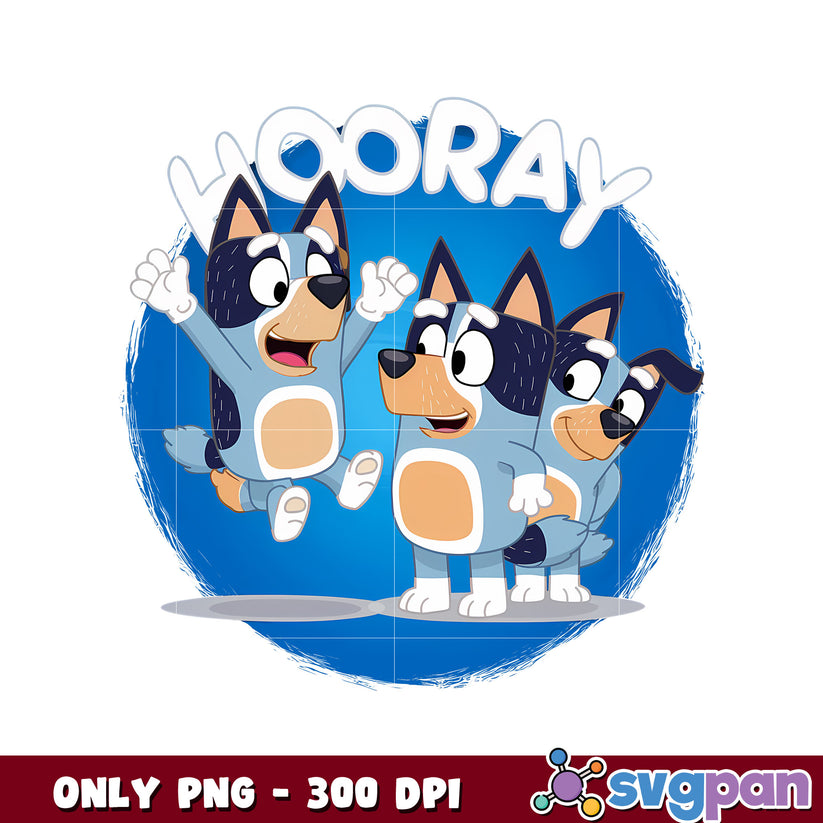 Hooray bluey Dog cartoon png, bluey character png bluey png – svgpan