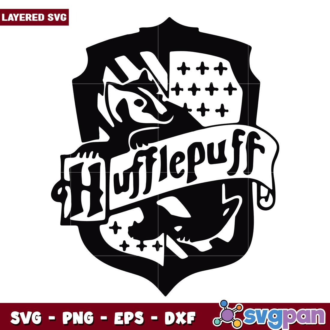 Hufflepuff svg, hogwarts house crest svg, harry potter hufflepuff svg ...