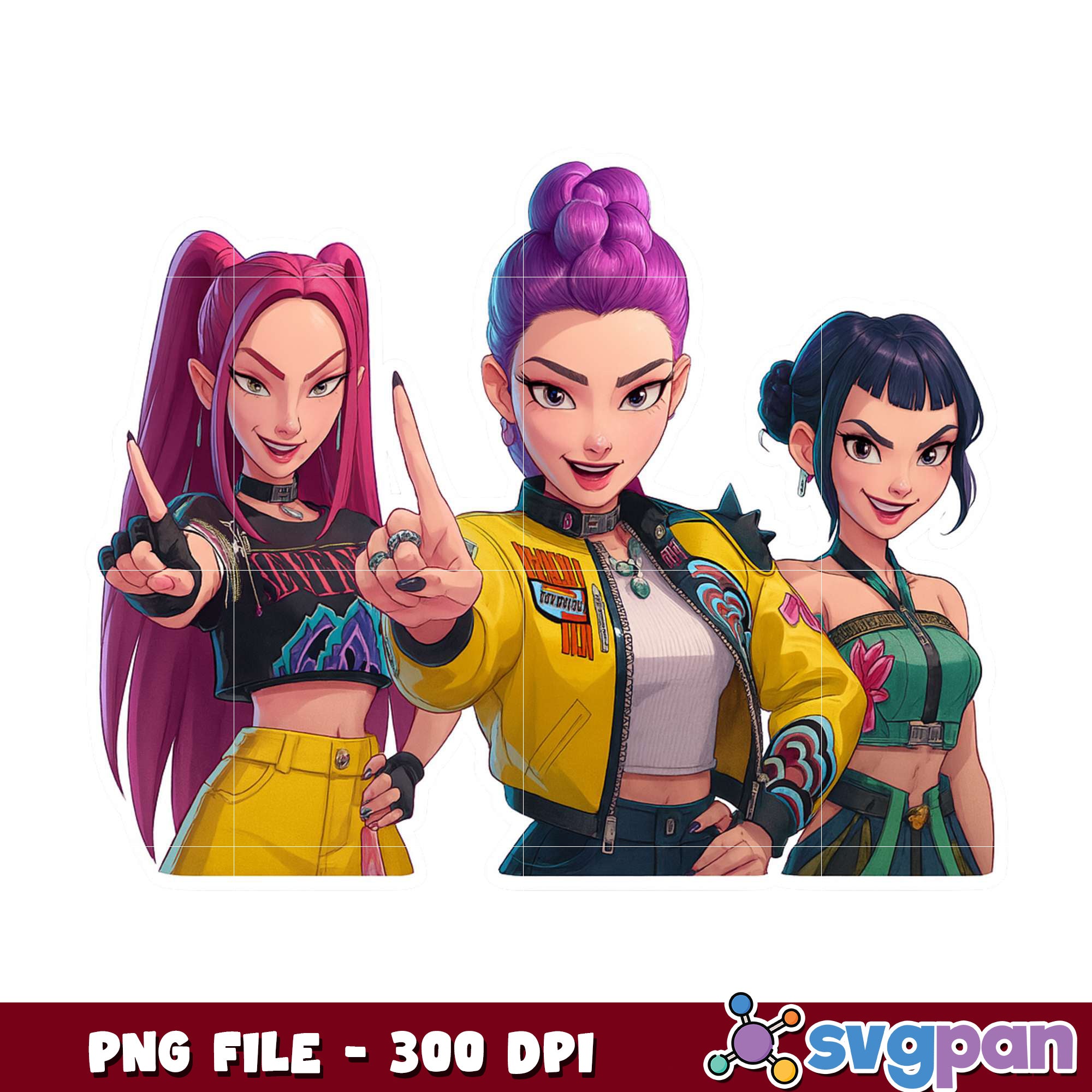 Huntrix done design png, fantasy art png, anime character png – svgpan