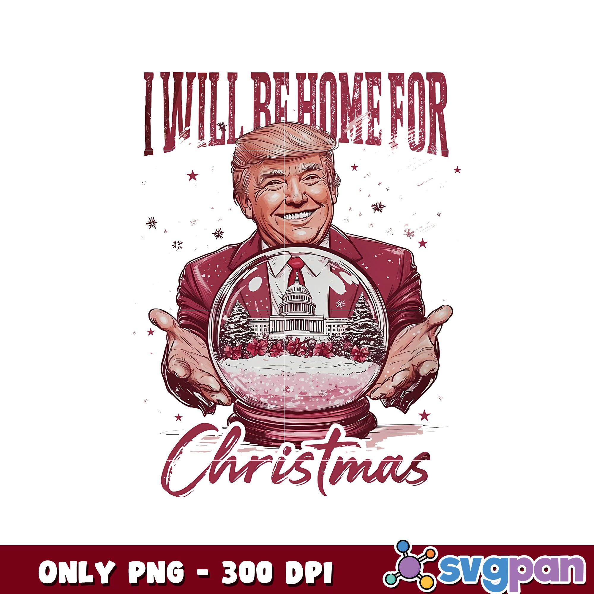 I iwill be home for christmas Trump png, donald trump png – svgpan