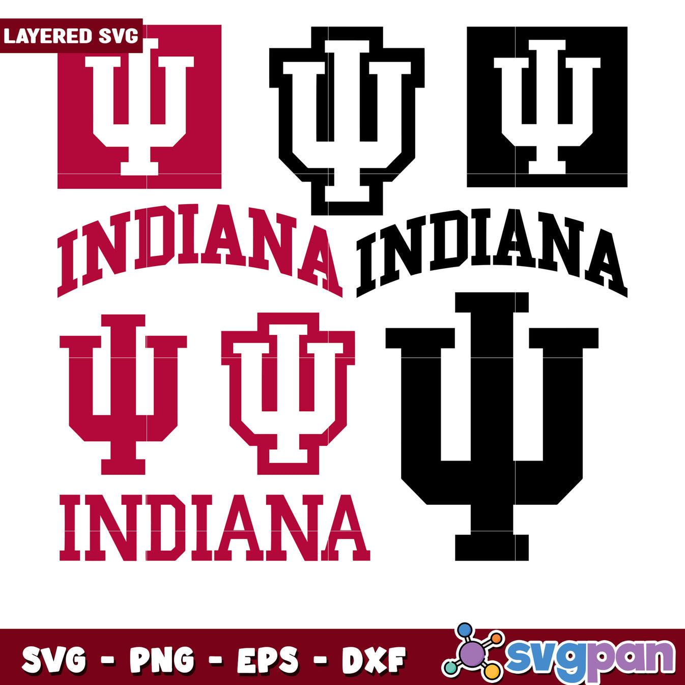 Indiana University Logo SVG Bundle – svgpan