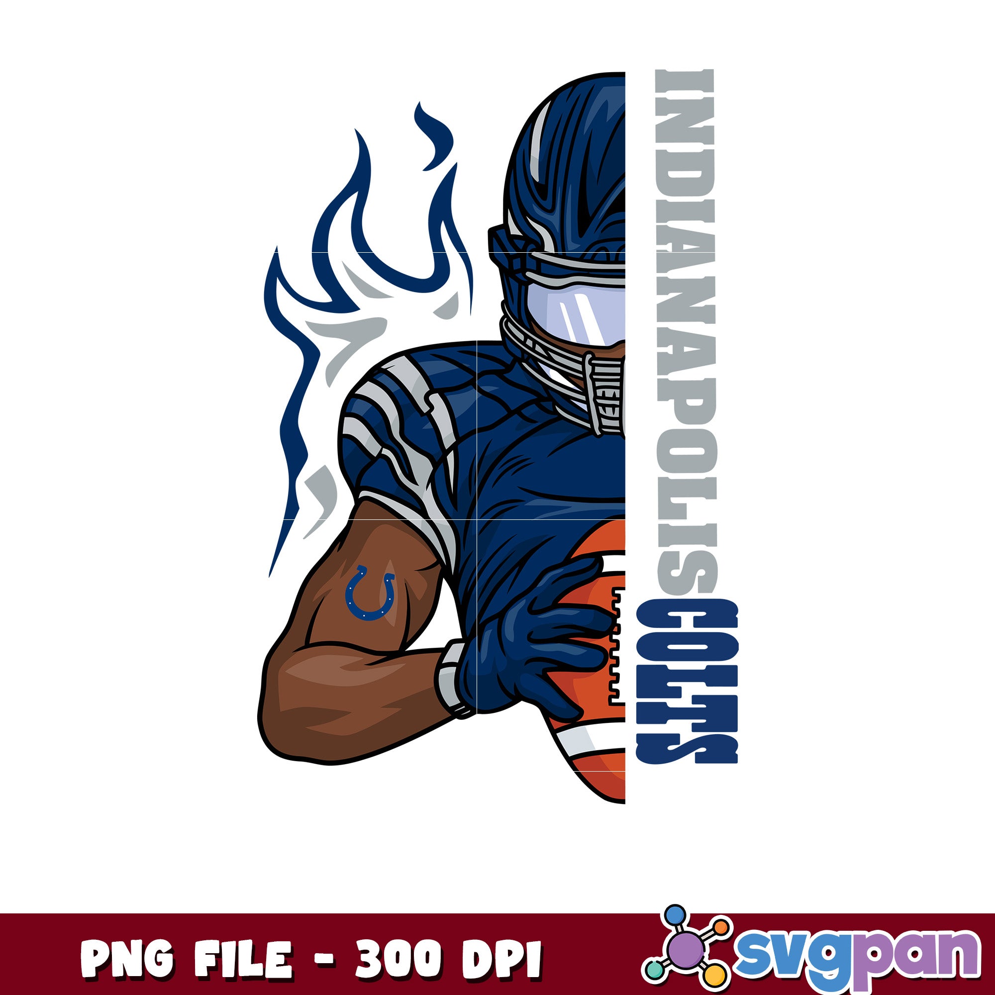 Indianapolis colts nfl man player design png, american football league ...