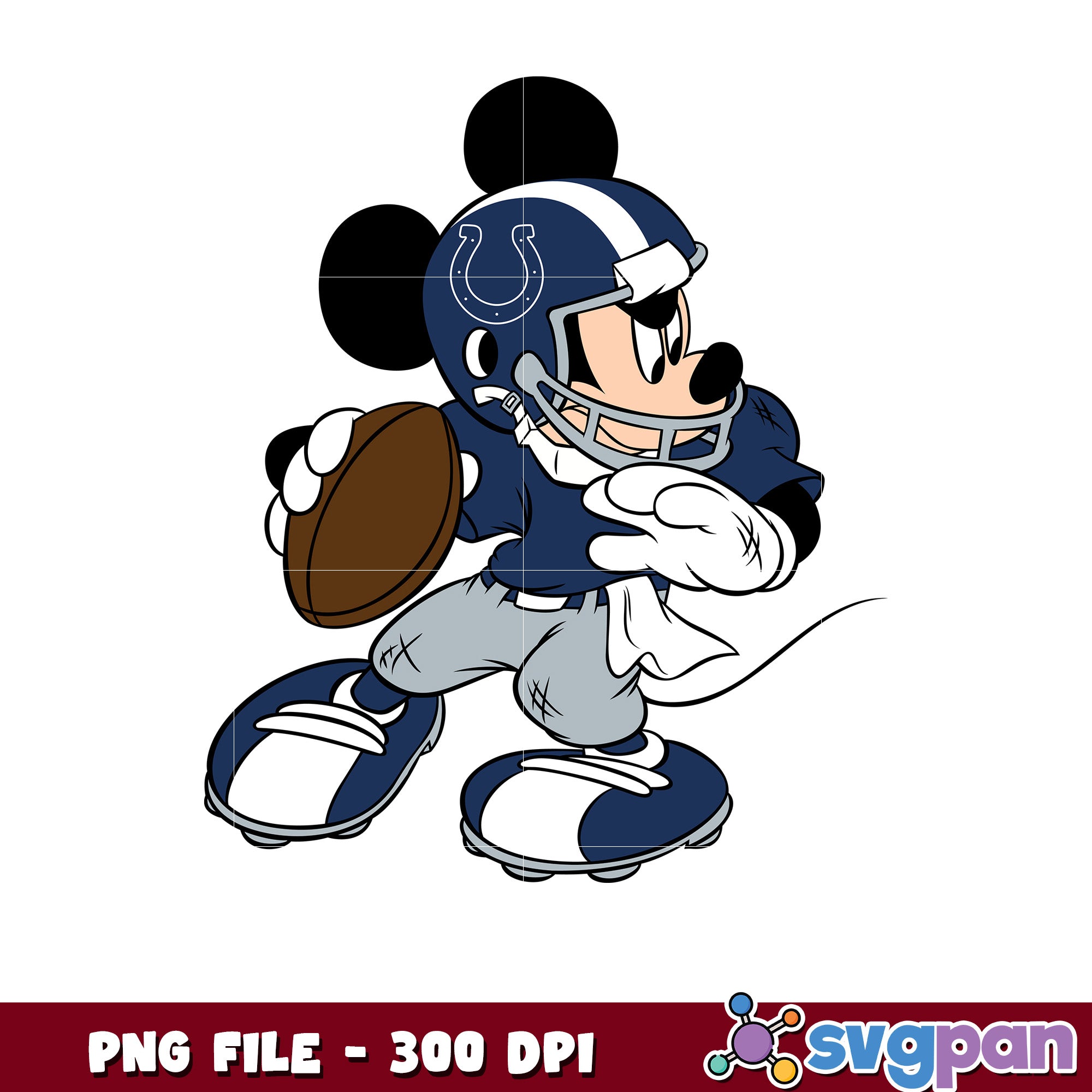 Indianapolis colts nfl mickey mouse logo png, american football league ...