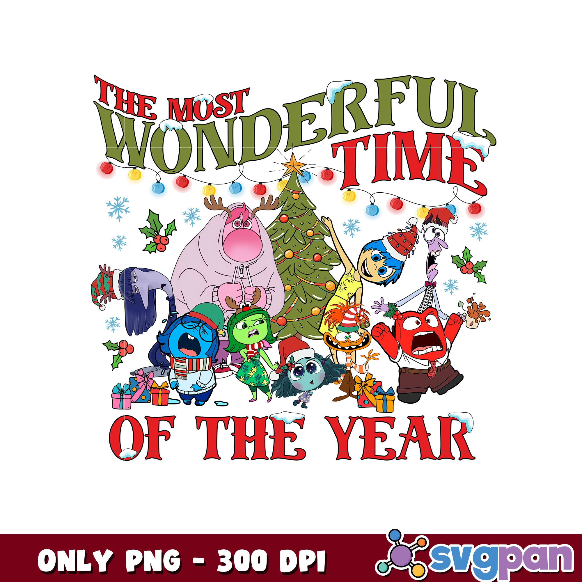Inside out 2 the most wonderful time of year png, inside out christmas ...