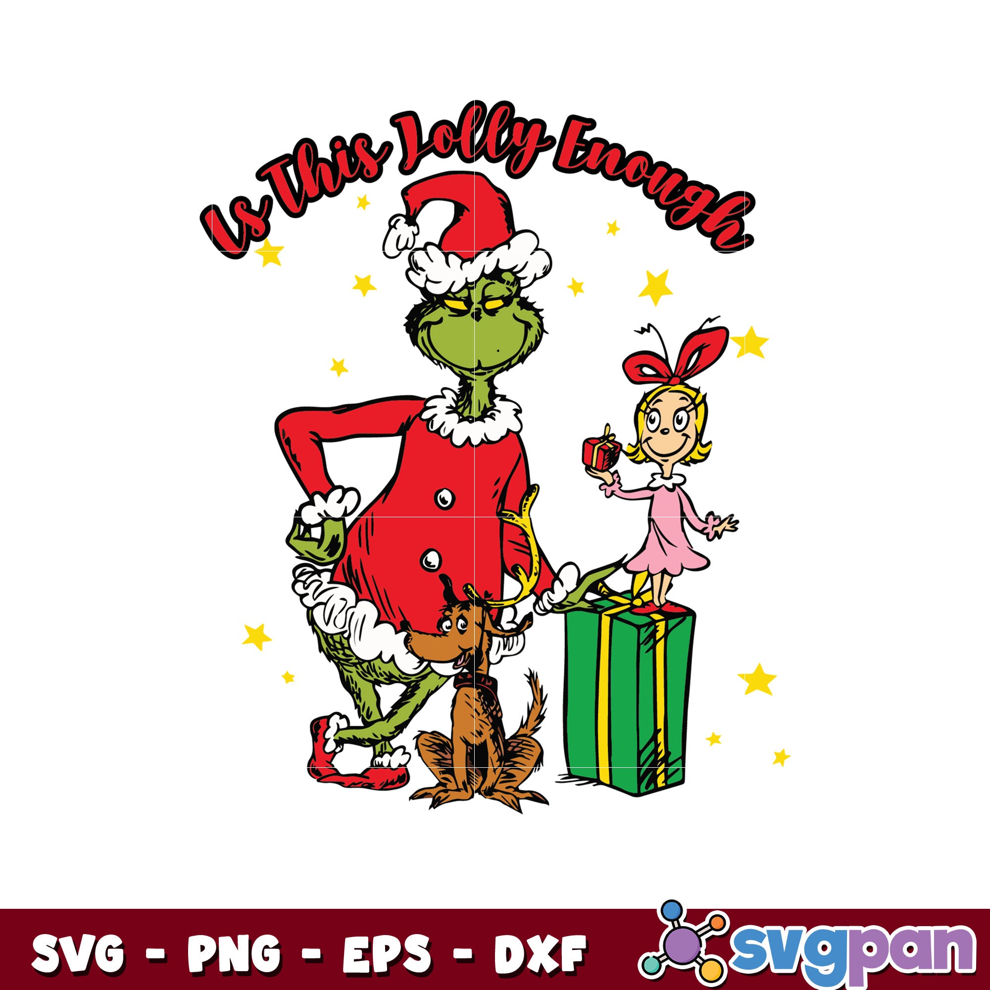 Is this jolly enough merry grinchmas svg, grinch friends christmas svg ...