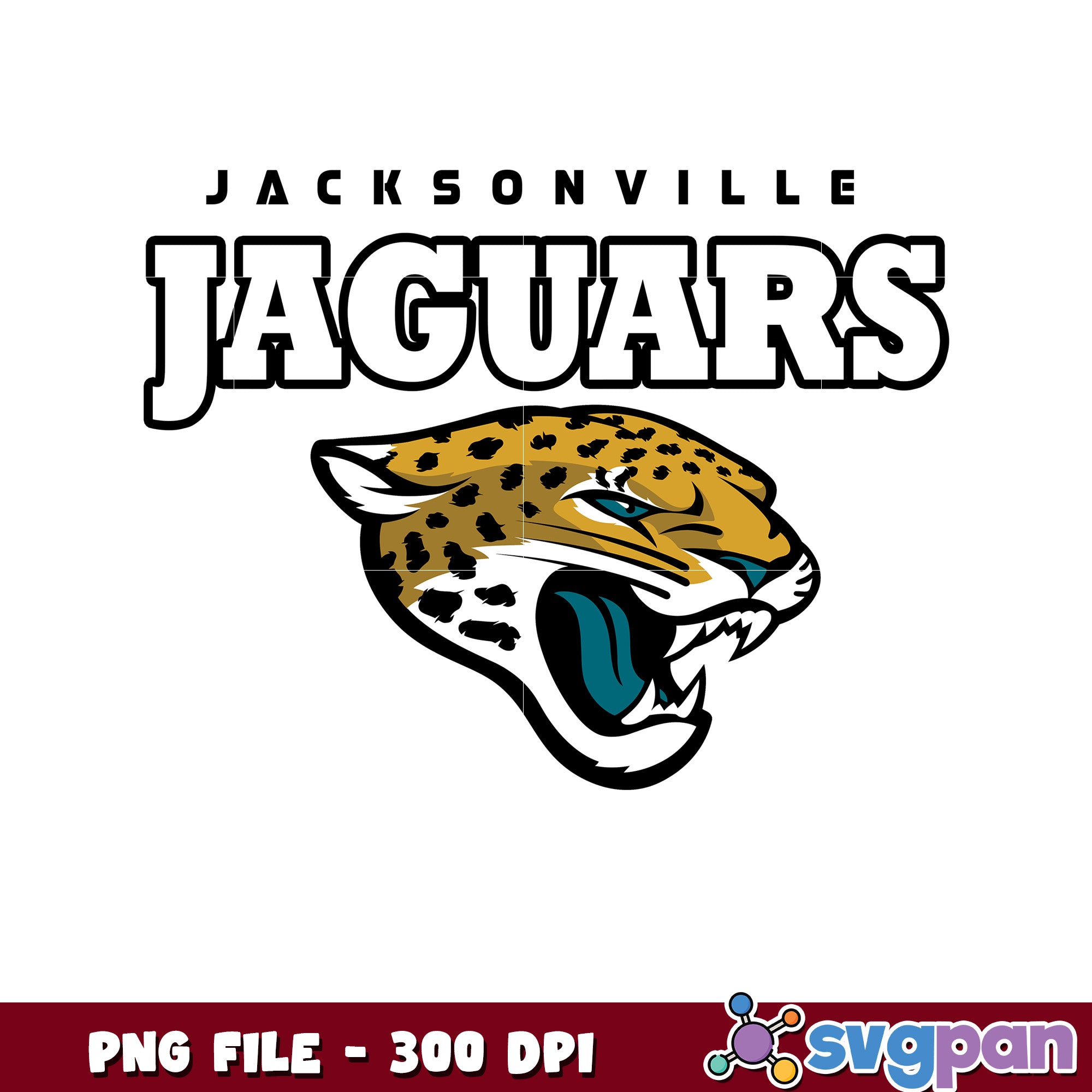 Jacksonville jaguars team logo design png, nfl png, american football ...
