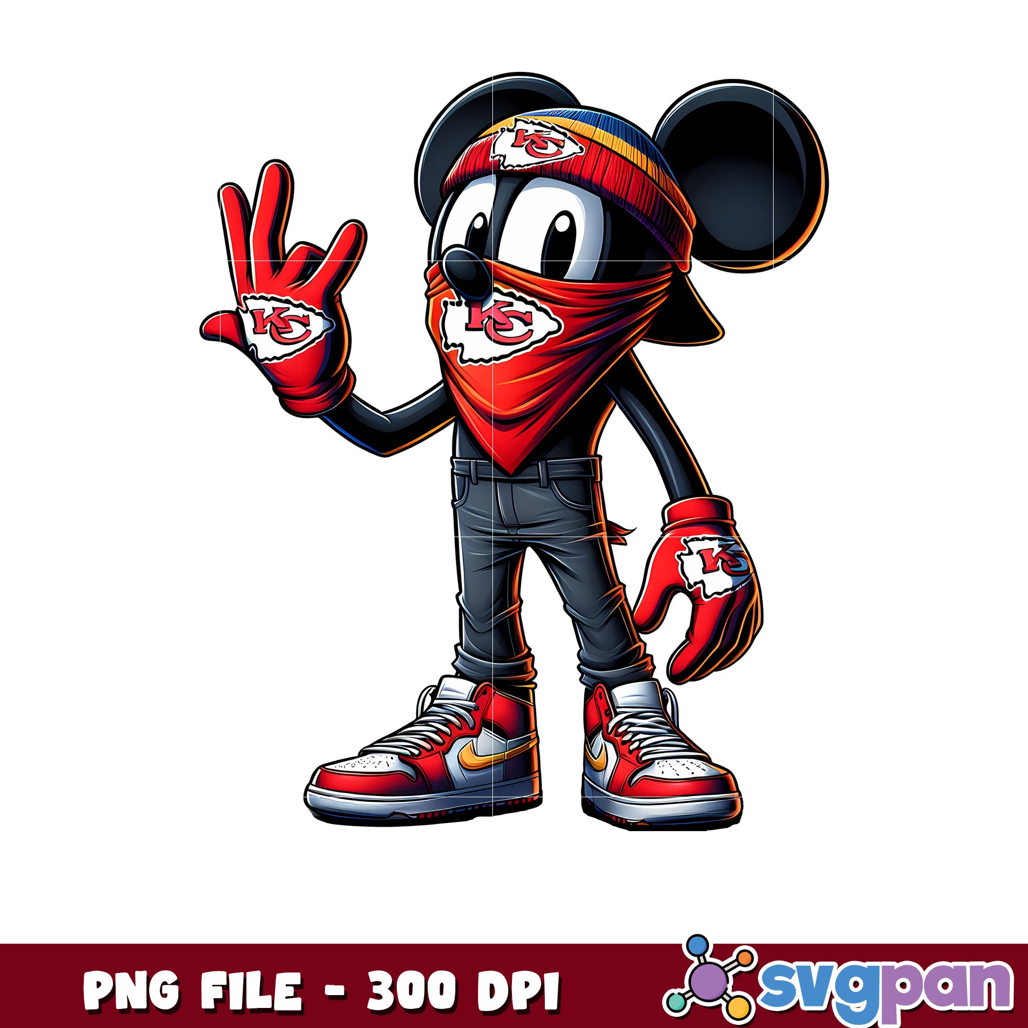 Kansas city chiefs mickey mouse png, mickey mouse nfl png, nfl games p ...