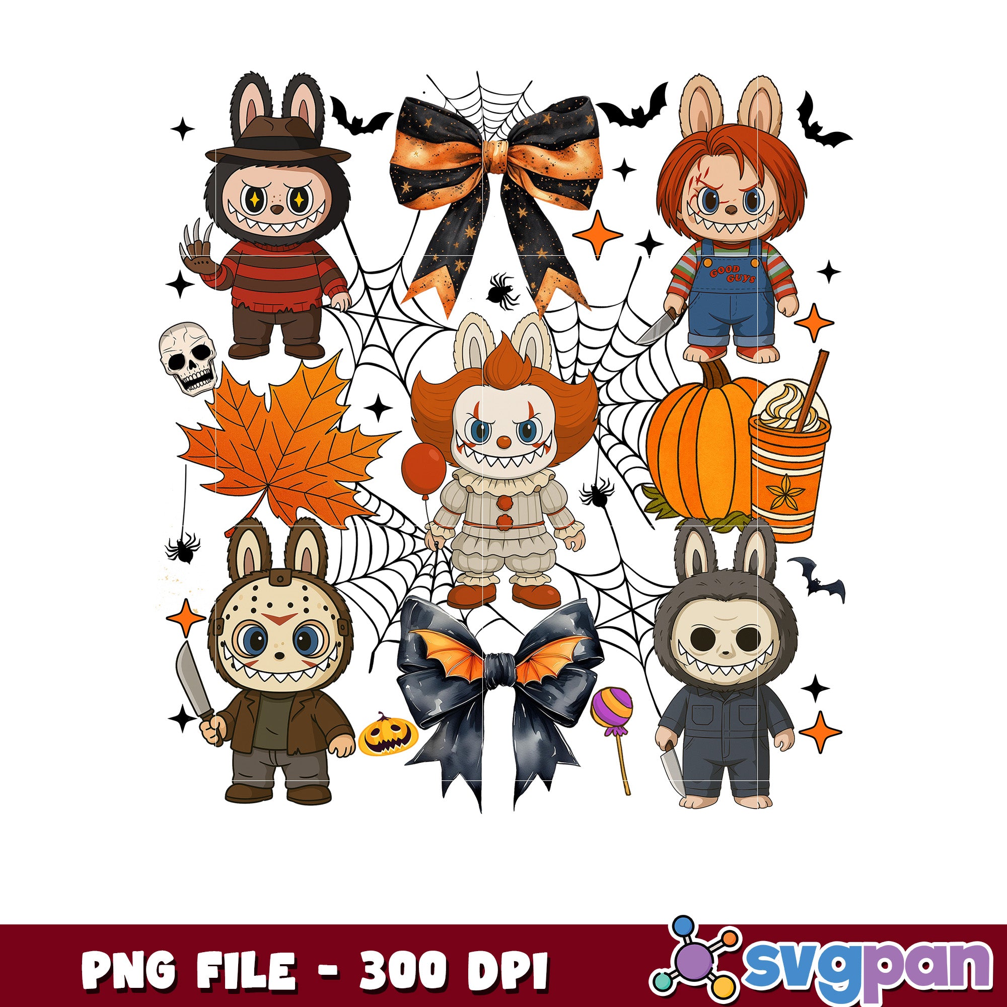 Killer labubu png, halloween png, halloween labubu png – svgpan