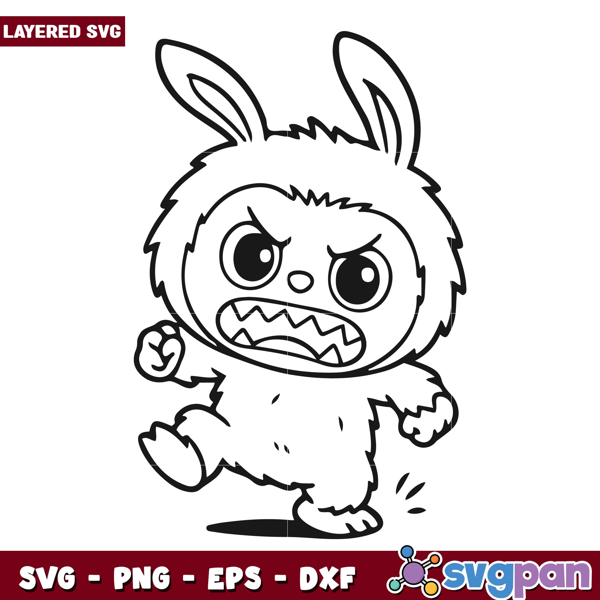 Labubu anger svg, labubu stanley svg, labubu the monsters svg – svgpan
