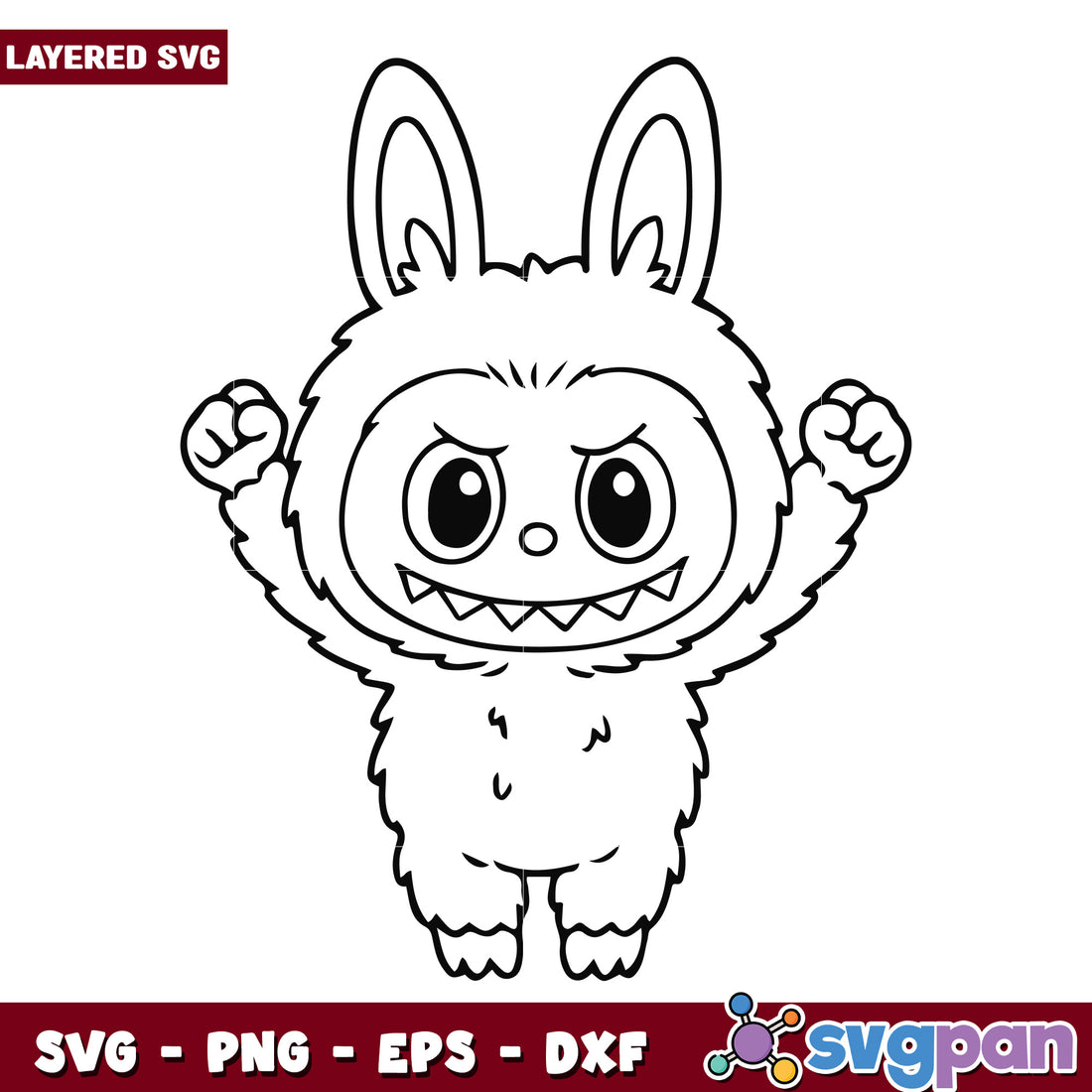 Labubu champion svg, labubu keychain svg, popmart labubu svg – svgpan