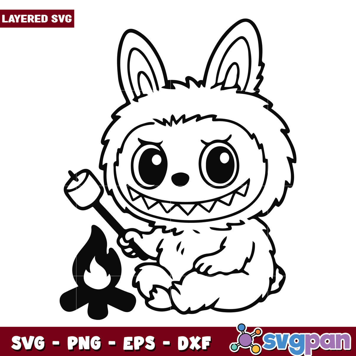 Labubu grill svg, labubu original svg, labubu have a seat svg – svgpan
