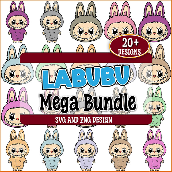 Labubu original design svg bundle, labubu plush svg, labubu box svg ...