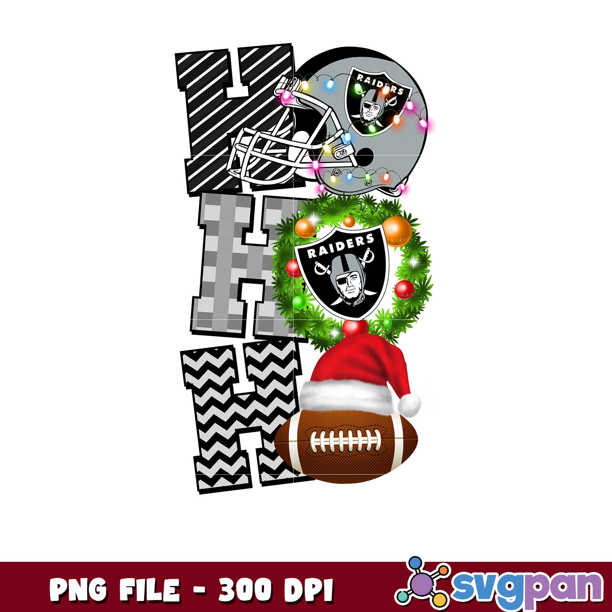 Las vegas raiders helmet hohoho png, nfl christmas games png, super bo ...