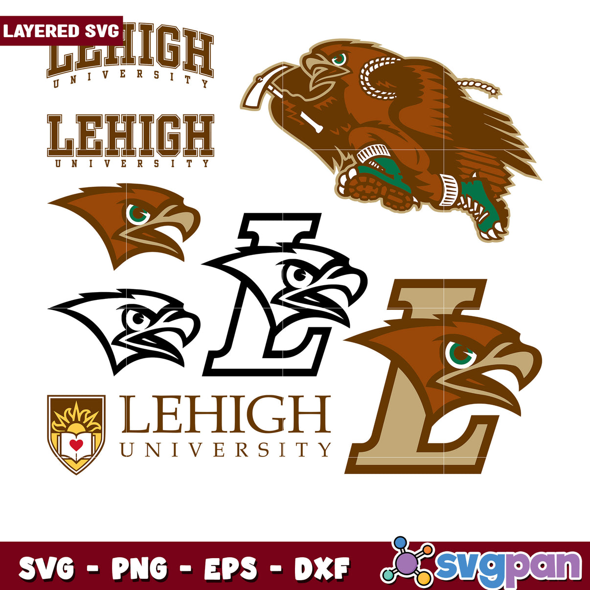 Lehigh University SVG Bundle – svgpan
