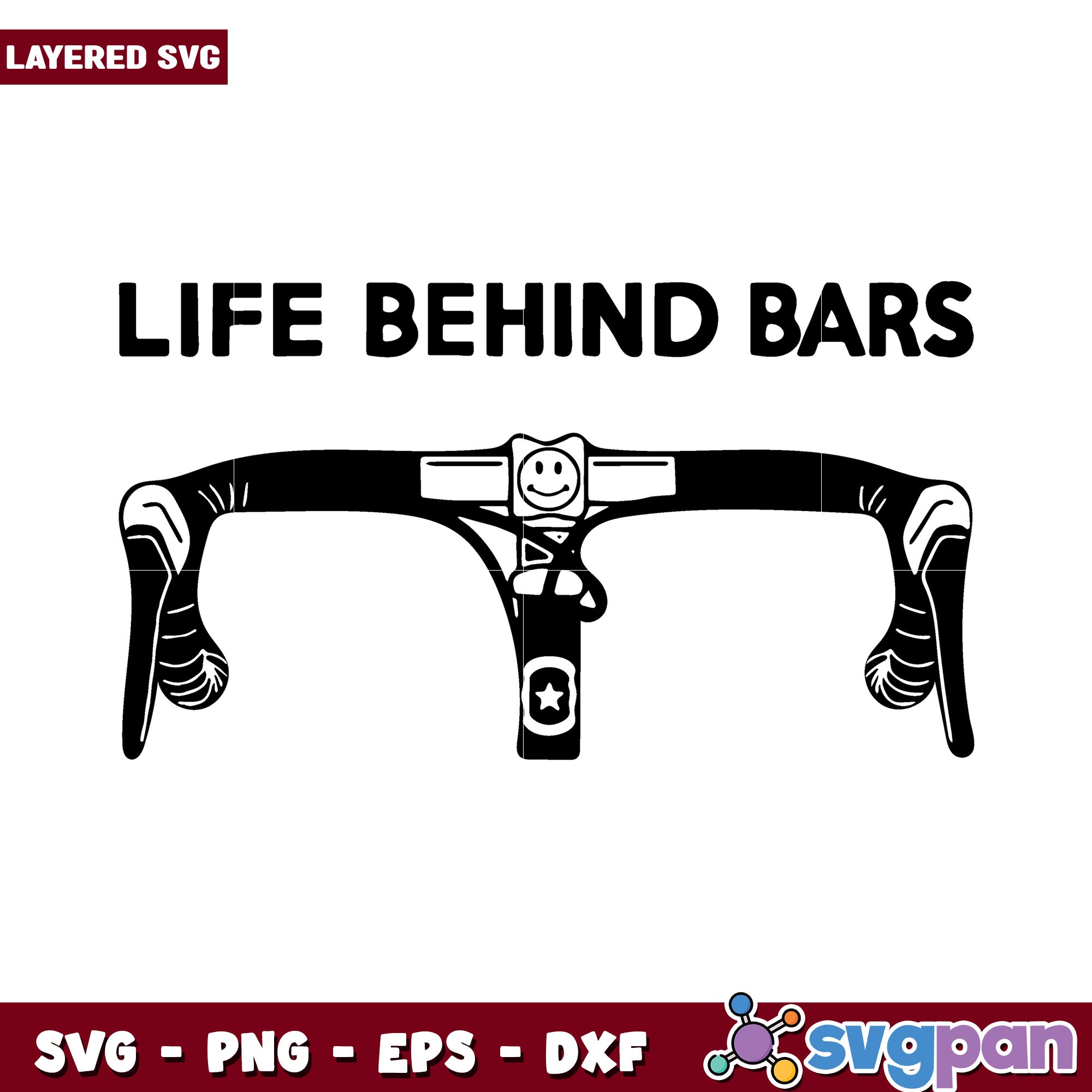 Life Behind Bars Bicycle Handlebar Design, Perfect for Cycling Lovers ...