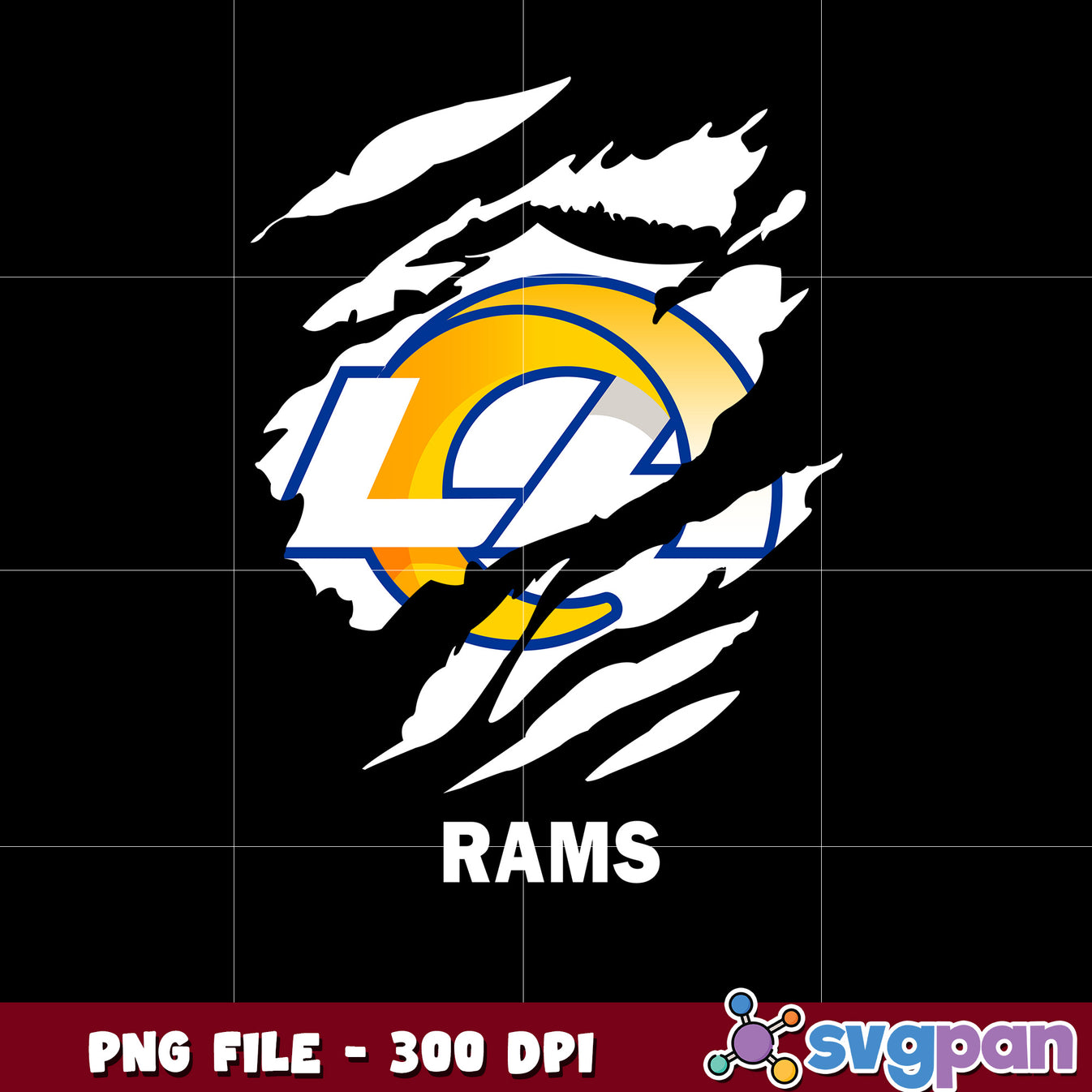 Los angeles rams team design png, nfl rams png, blue and yellow ram ho ...