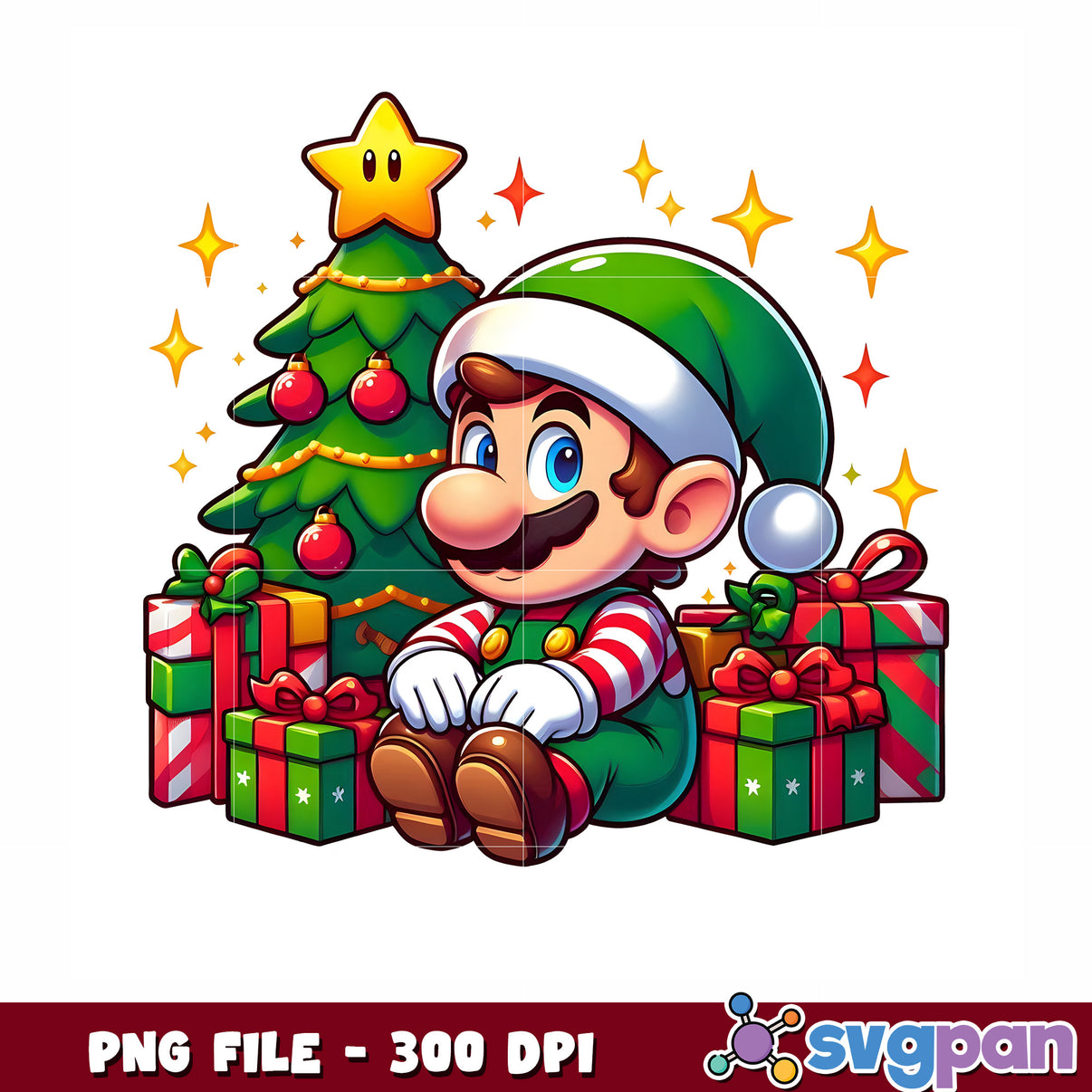 Mario cute design png, christmas characters png, mario png – svgpan