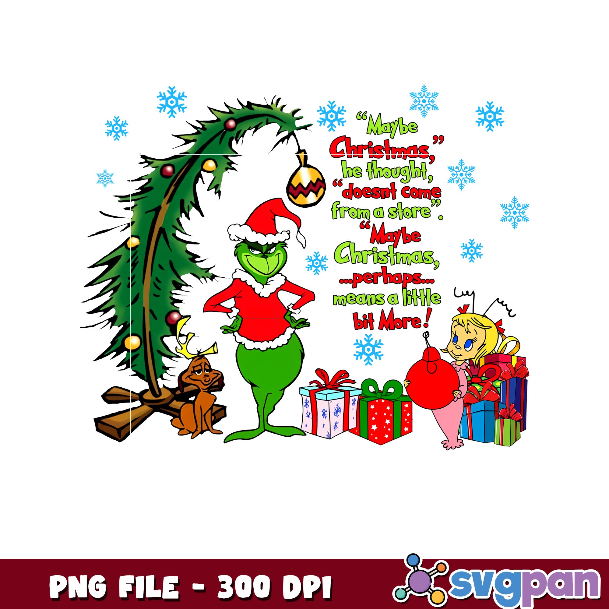 Maybe christmas he though png, grinch movie png, funny grinch png – svgpan