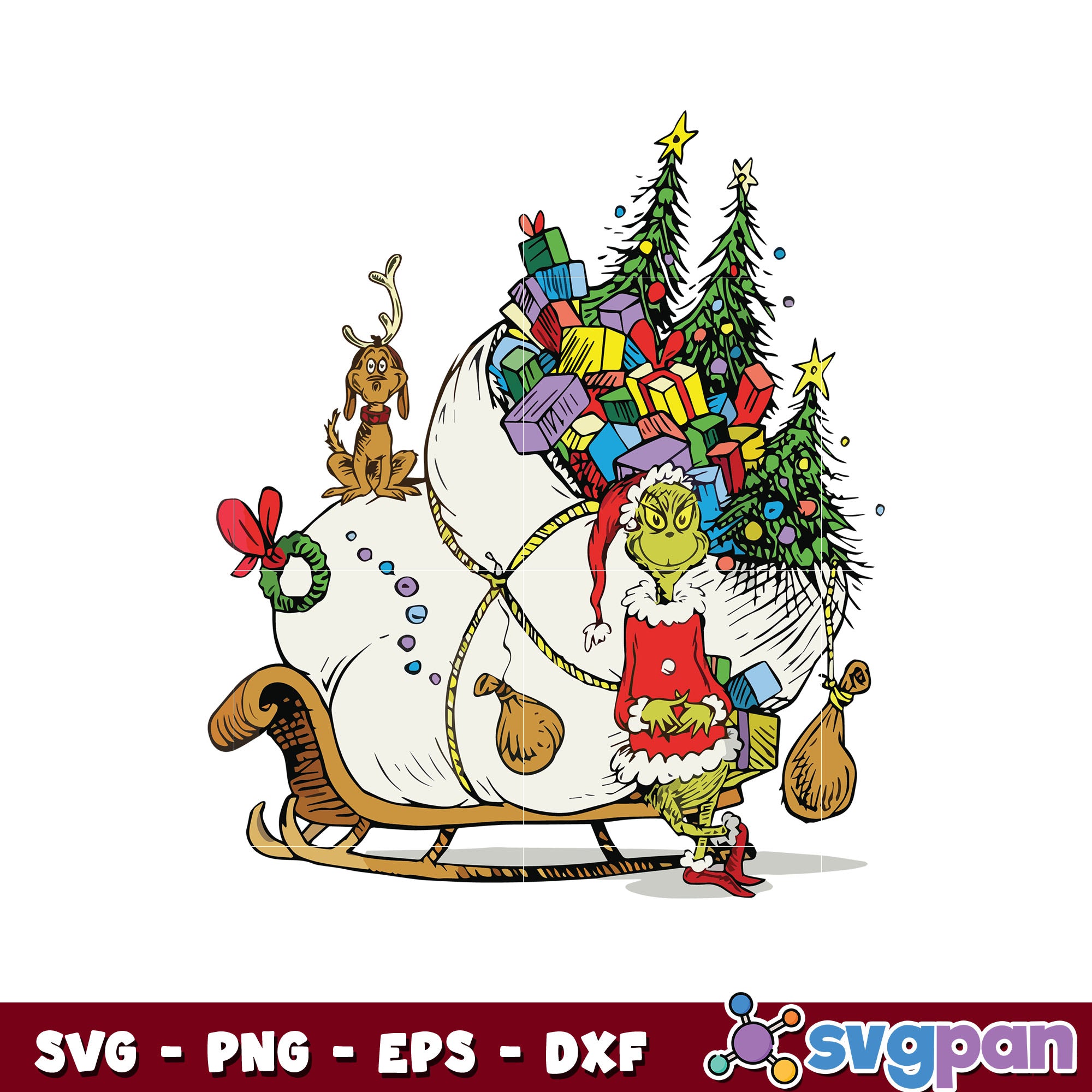 Merry grinchmas christmas svg, grinch and dog svg, grinch svg – svgpan