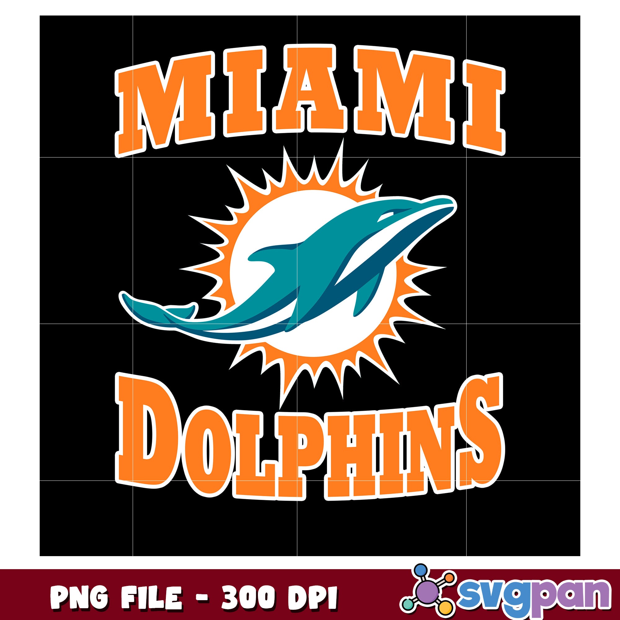 Miami dolphins team logo design png, nfl png, american football champi ...