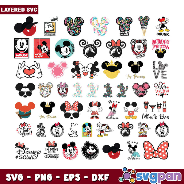 Mickey Mouse SVG Bundle Fun Designs for Crafting – svgpan