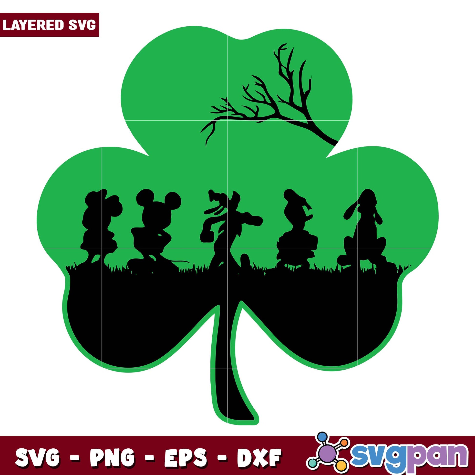 Mickey Mouse Shamrock svg, Disney characters svg, Digital Download – svgpan