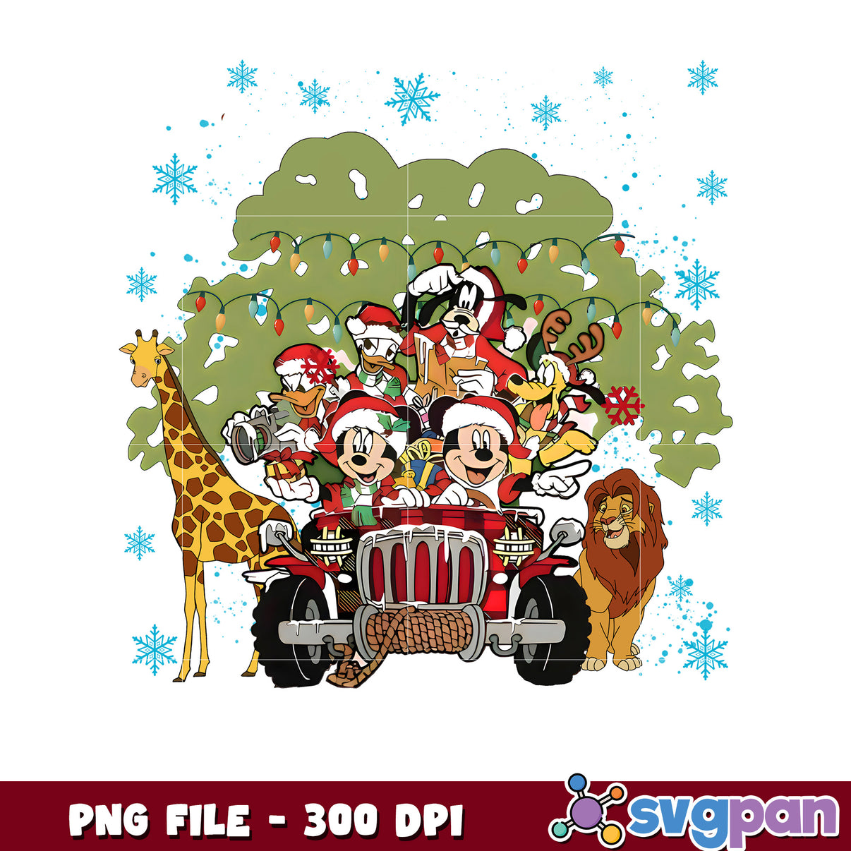 Mickey and friends png, chistmas tree png, disney png – svgpan