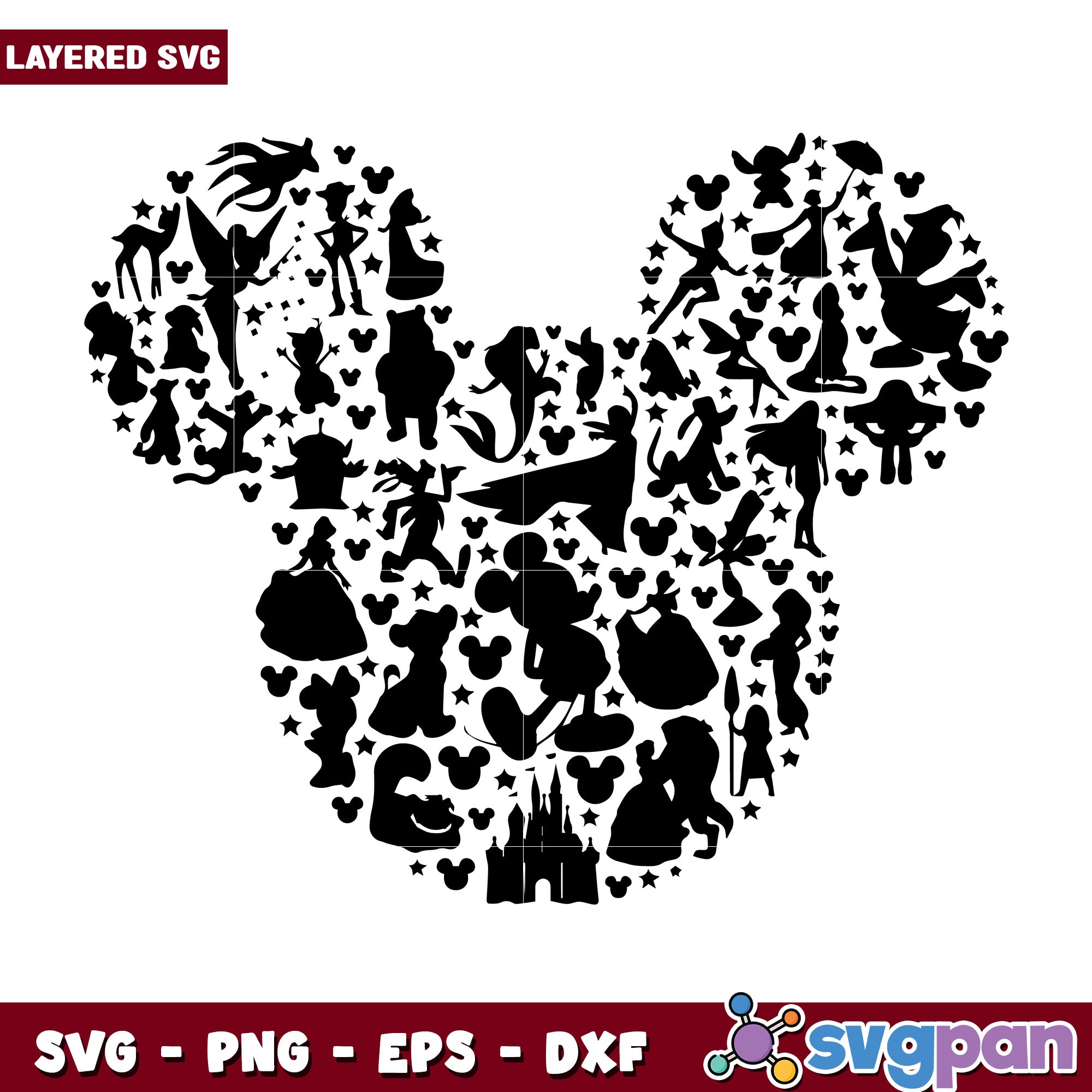 Mickey mouse characters svg, walt disney svg, disney plus svg – svgpan