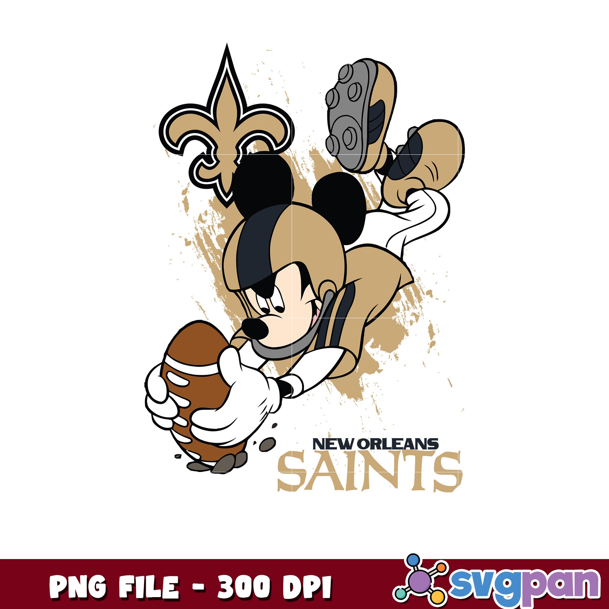 Mickey mouse new orleans saints png, disney sports png, nfl teams png ...