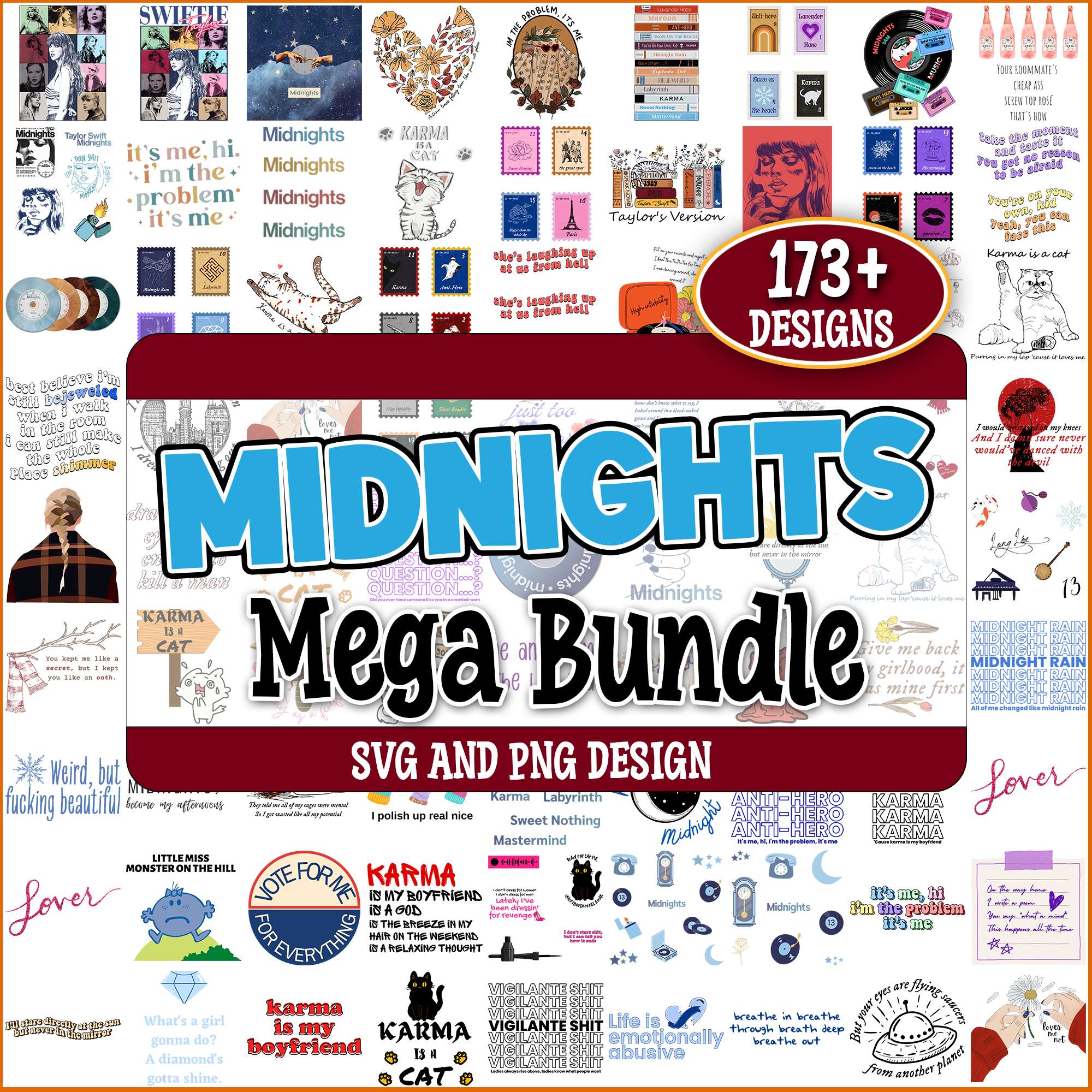 Midnights swiftie svg bundle, taylor swift tickets svg, taylor swift t ...