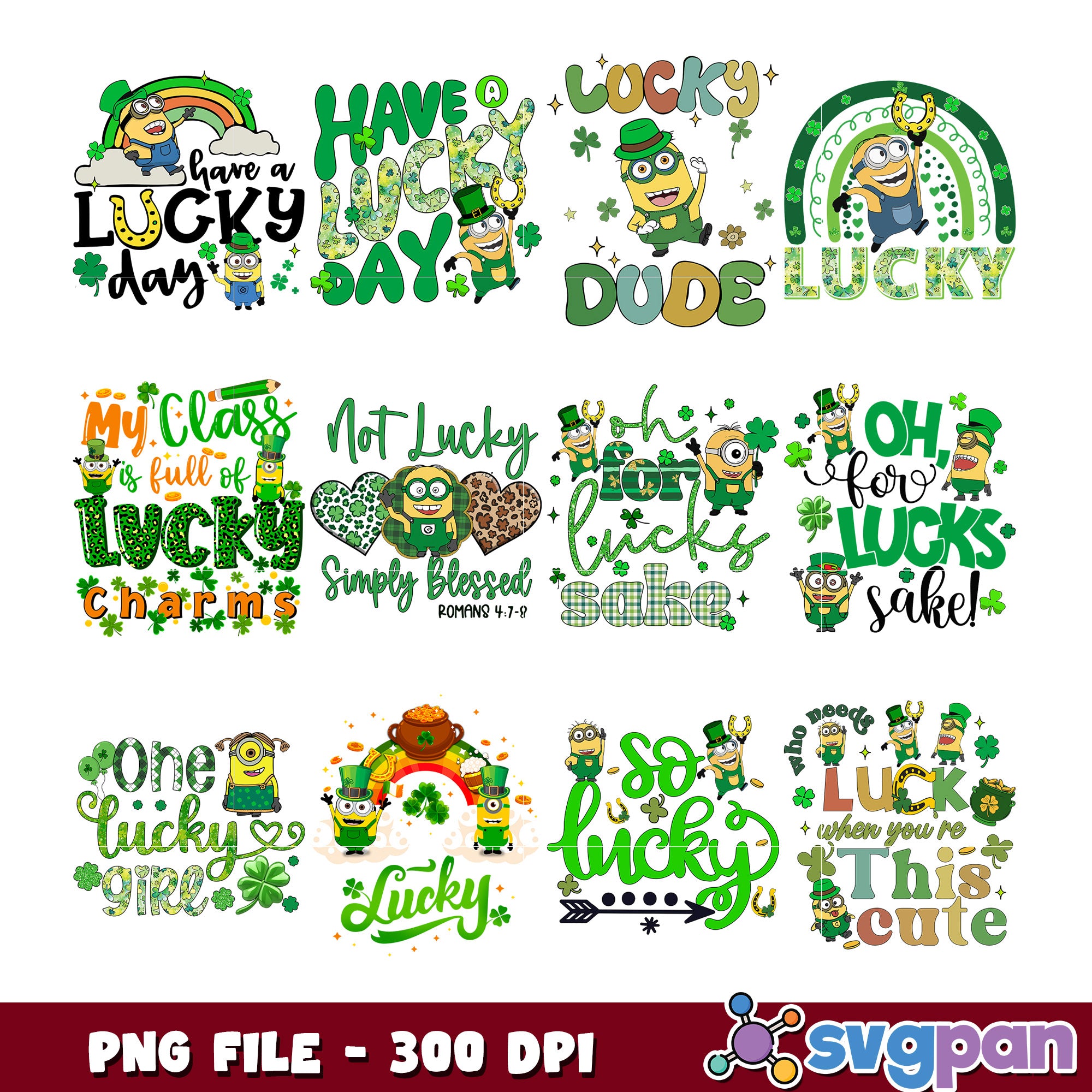 Minion St Patricks Day SVG Bundle – svgpan