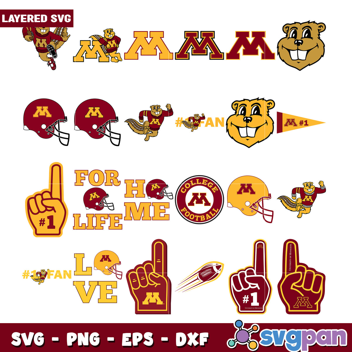 Minnesota Gophers SVG Bundle – svgpan