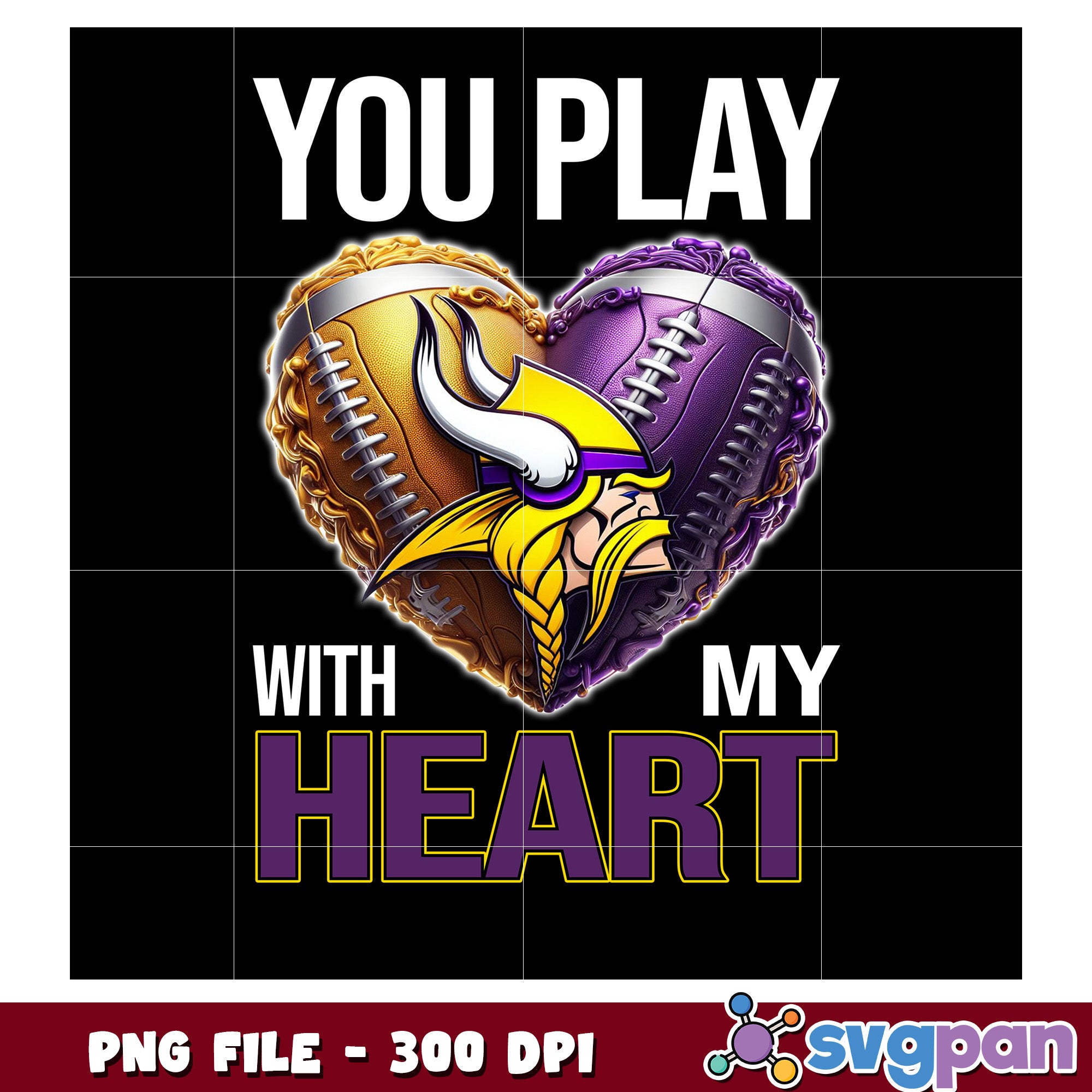 Minnesota vikings nfl heart png, super bowl 2025 png, nfl games today ...