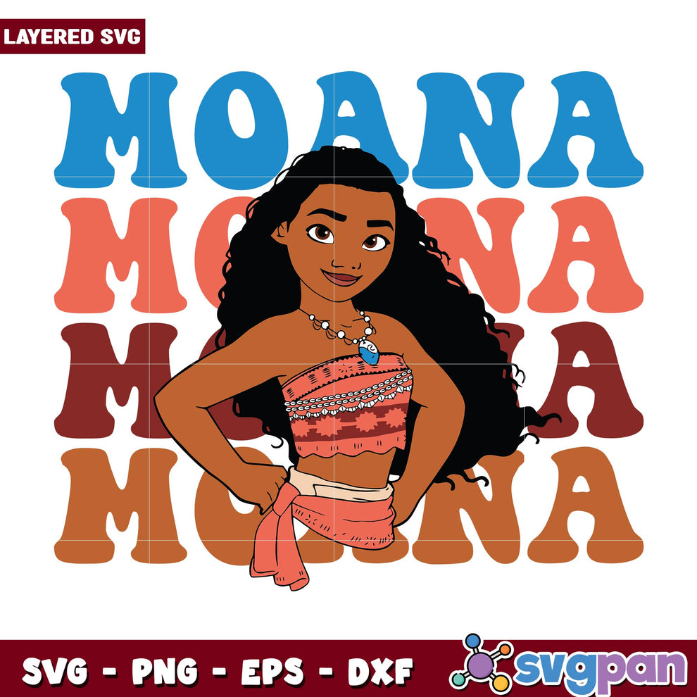 Moana Characters svg, Disney princess name svg, digital download – svgpan